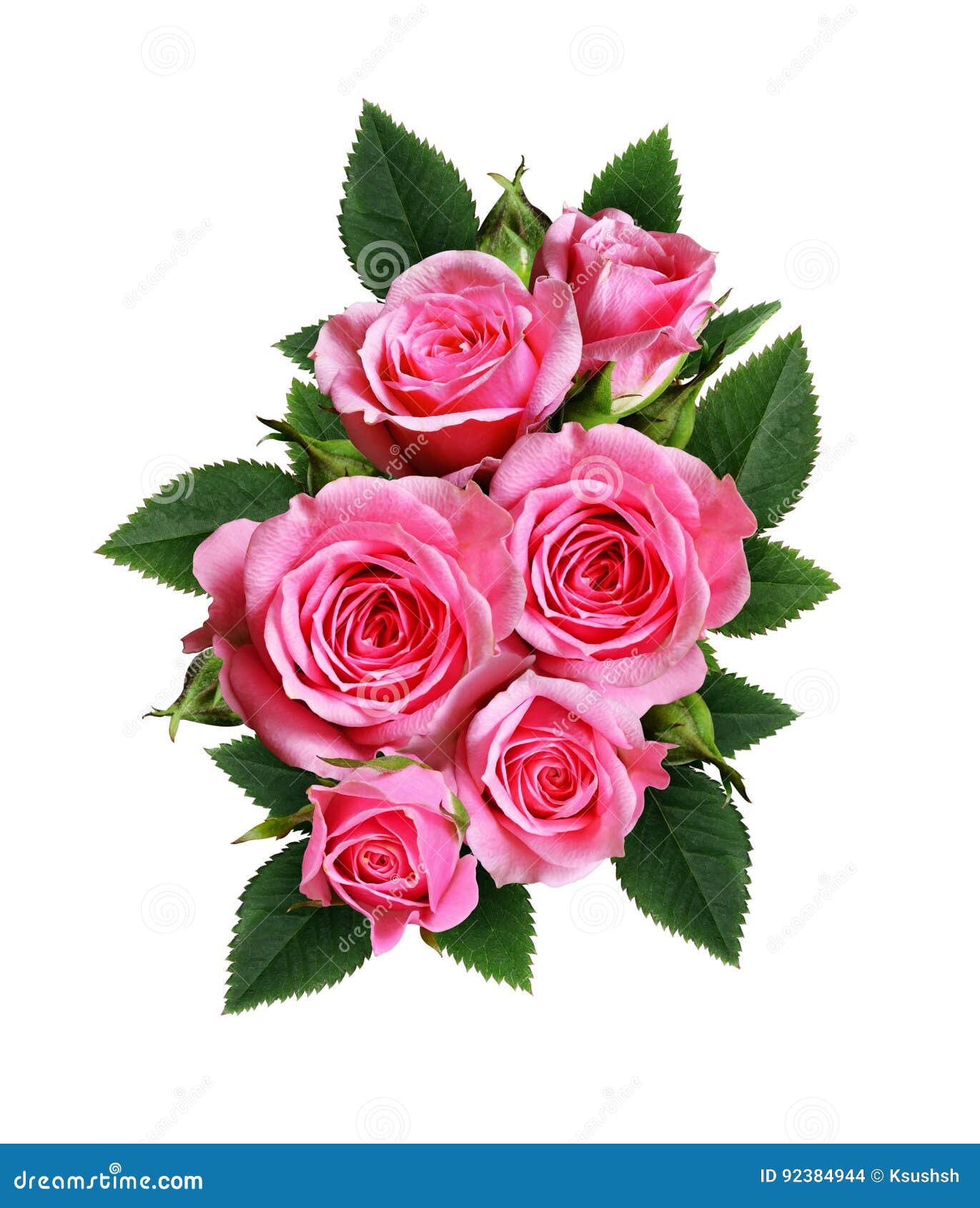 Pink Rose Flowers Arrangement Stock Photo - Image of spring, retro ...