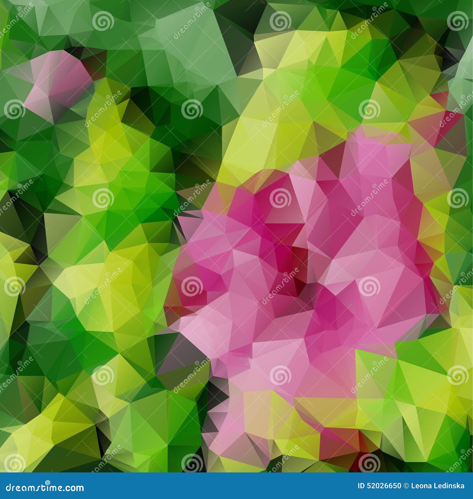 Pink Rose triangle mosaic stock vector. Illustration of mosaic - 52026650