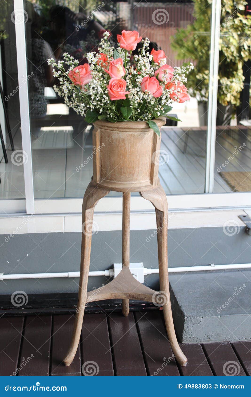 Pink rose stock image. Image of nature, furniture, flower - 49883803