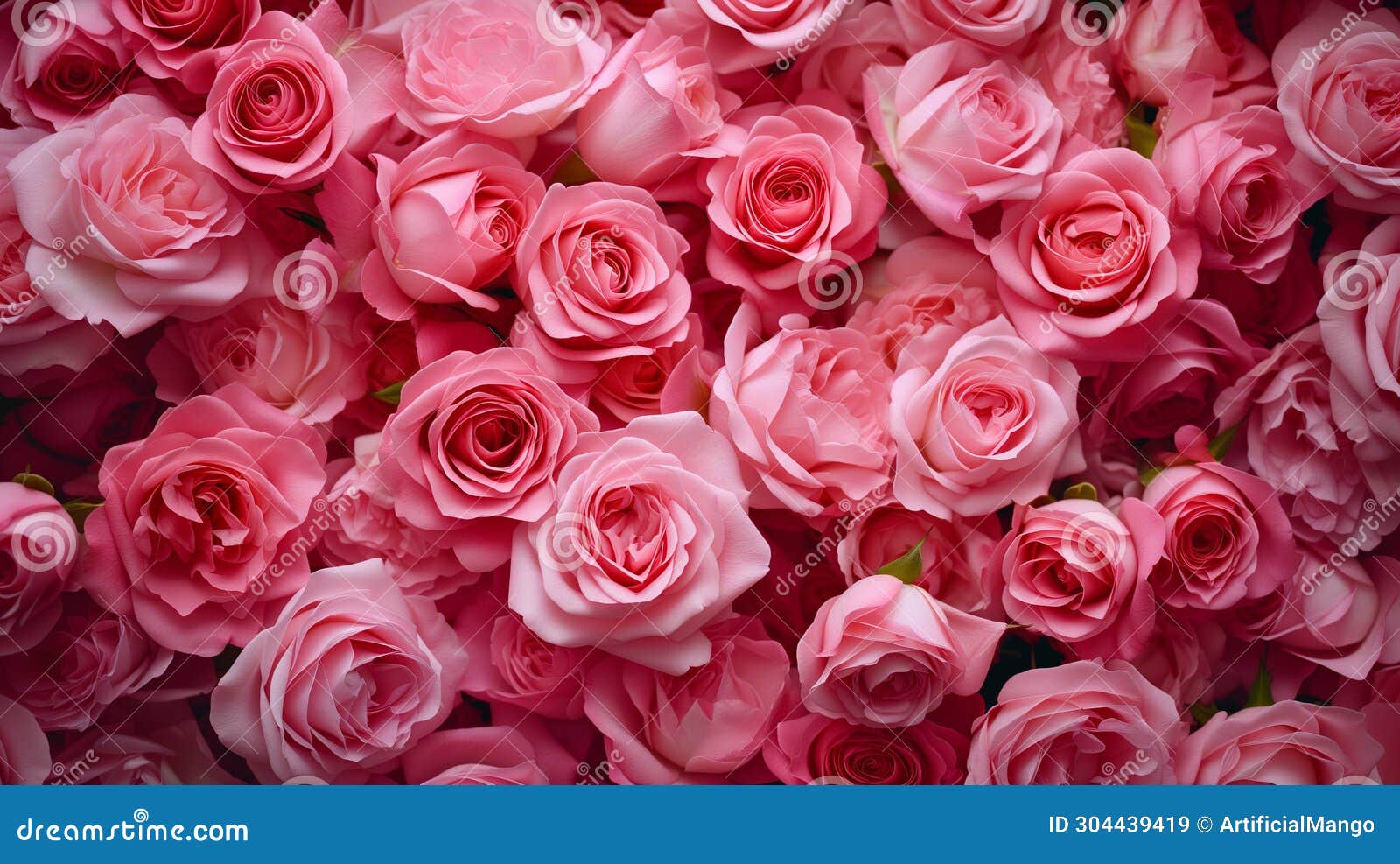 Pink Roses Background. Ai Generated. Stock Illustration - Illustration ...