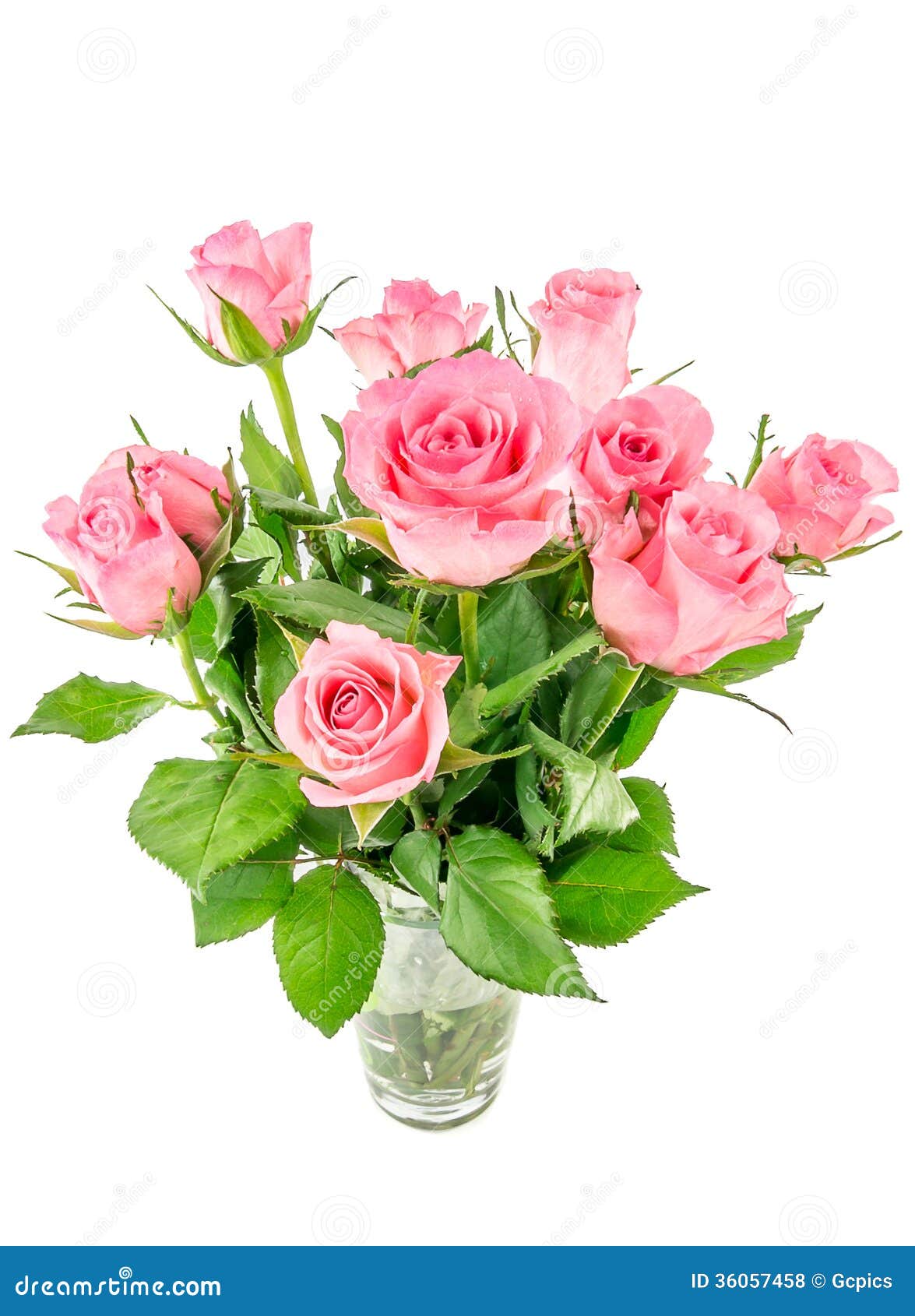 Pink Roses In A Vase Royalty Free Stock Photos - Image: 36057458