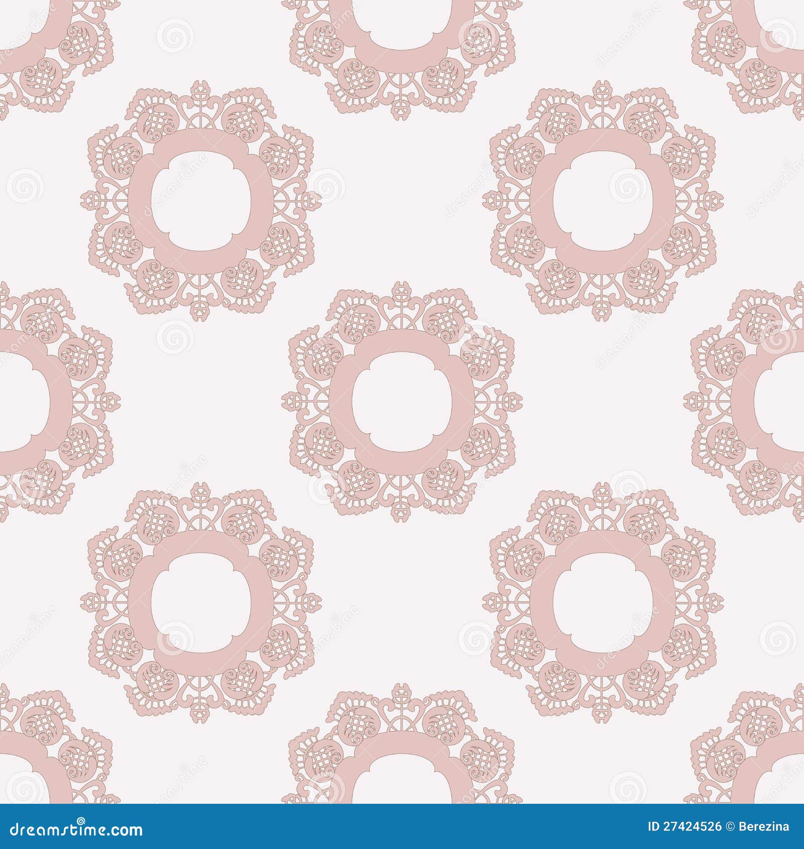 PInk rosettes pattern stock vector. Illustration of artistic - 27424526
