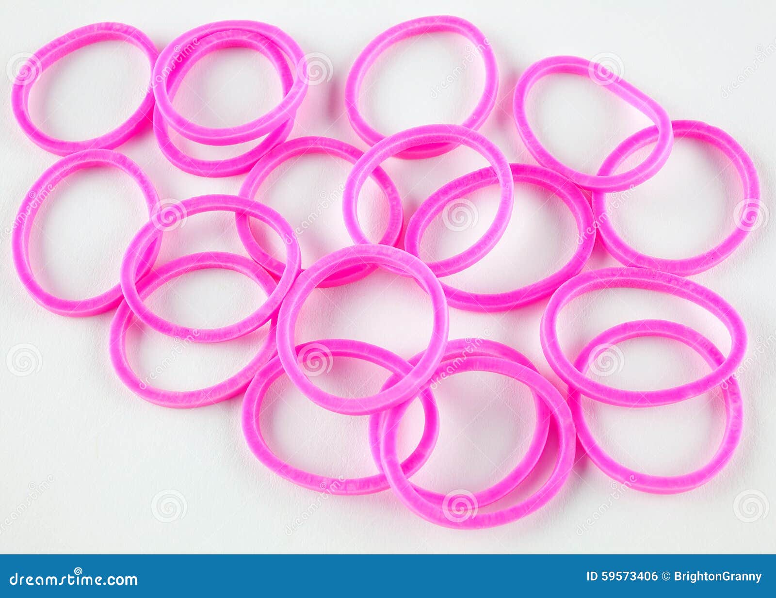 Pink rubber bands stock photo. Image of band, mound, close - 59573406