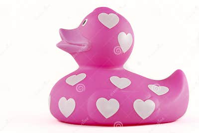 Pink rubber ducky stock image. Image of smiling, cute - 14557551