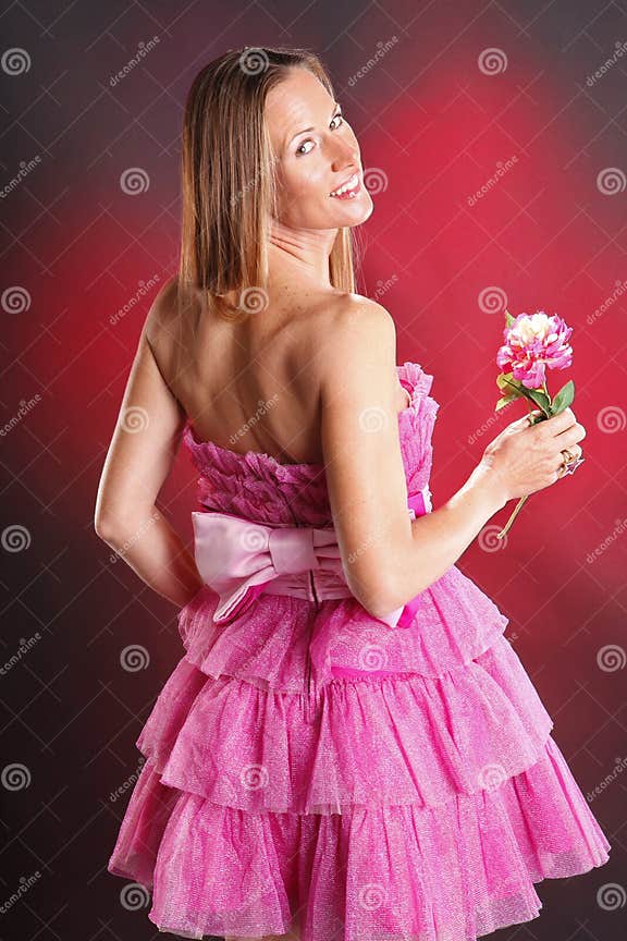 Pink ruffles stock photo. Image of gorgeous, hand, hair - 16939294