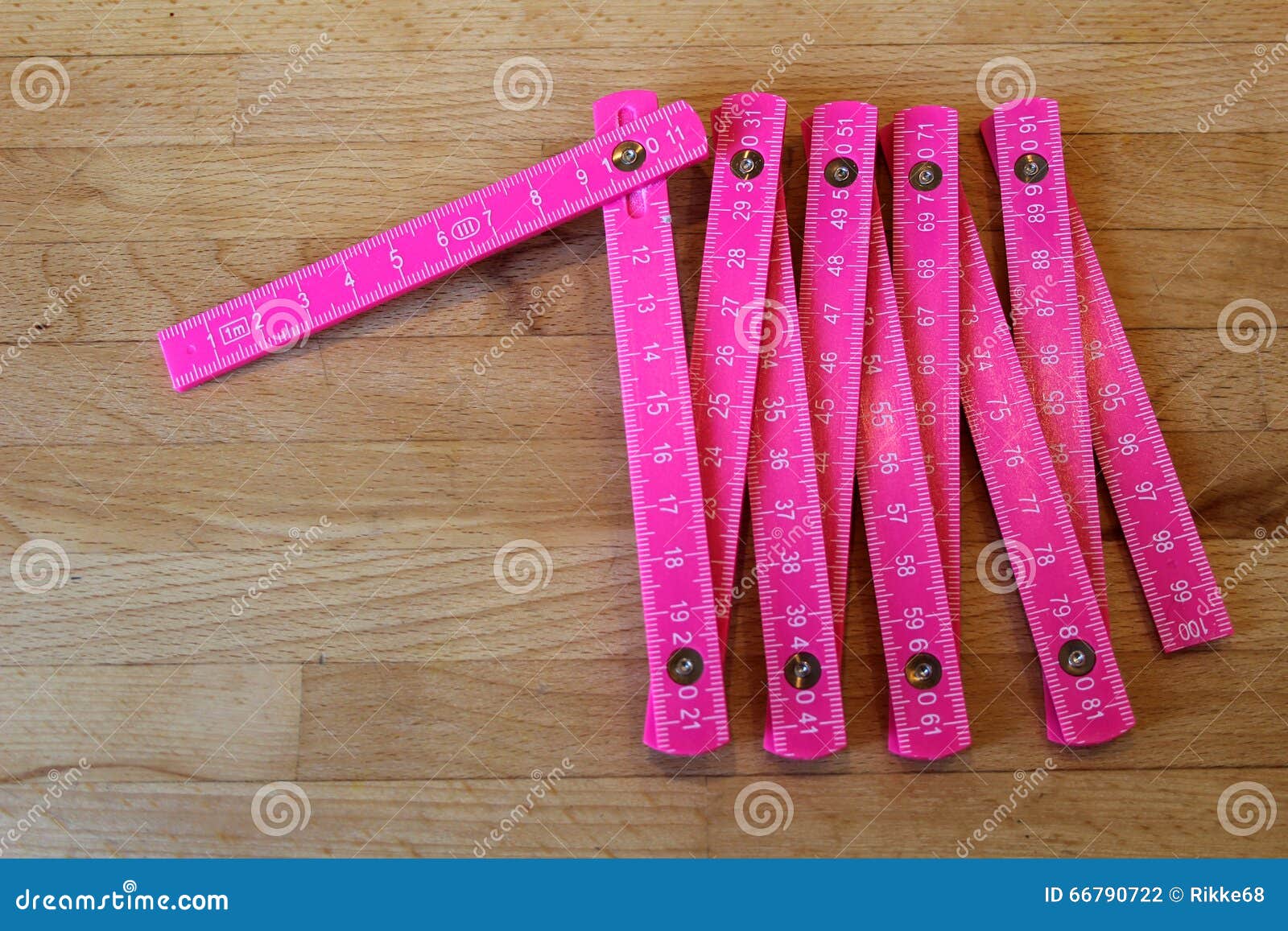 Pink ruler stock photo. Image of folding, milimeter, pink - 66790722