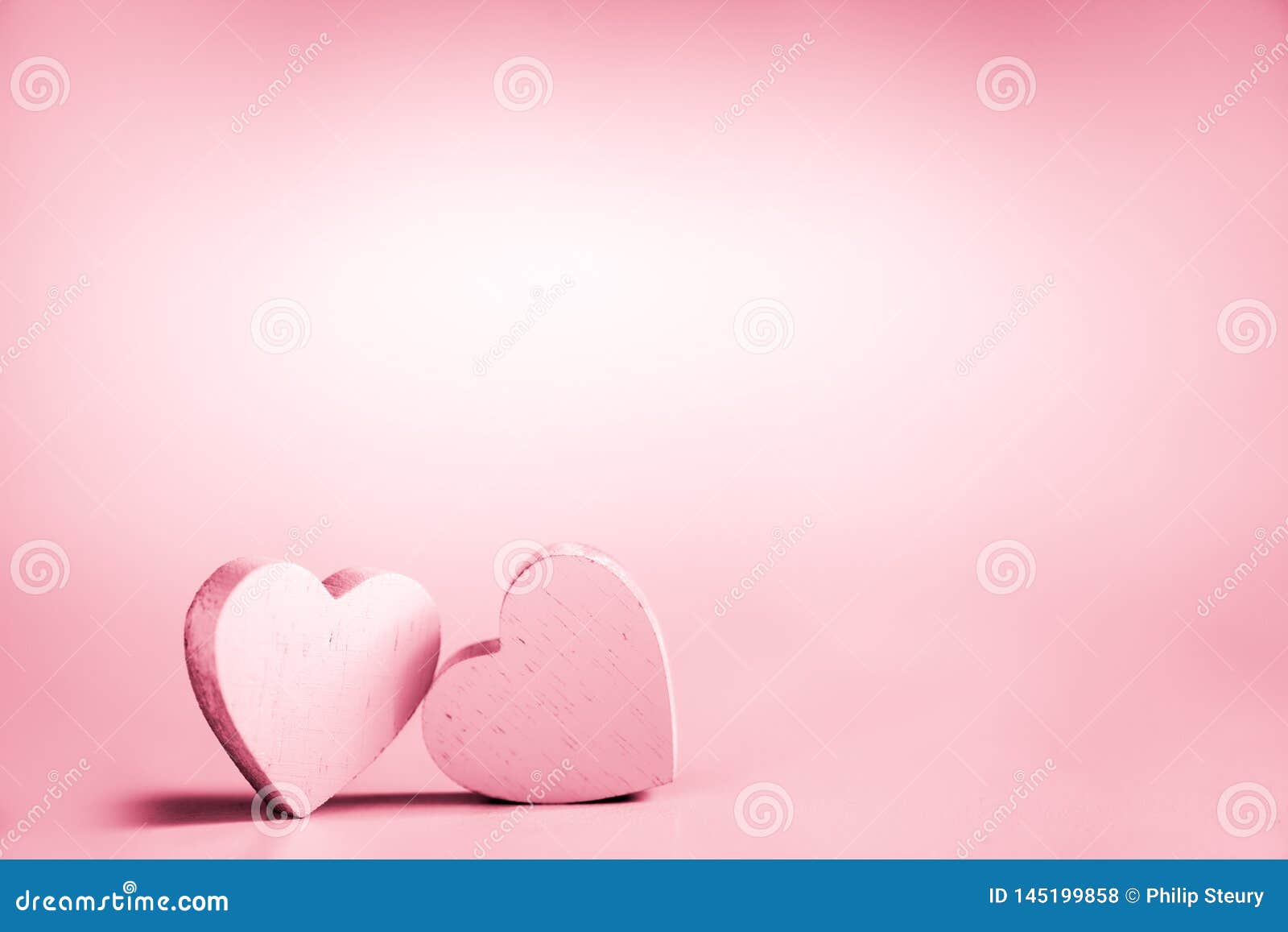 Pink Rustic Valentines Day Hearts Stock Photo - Image of holiday ...