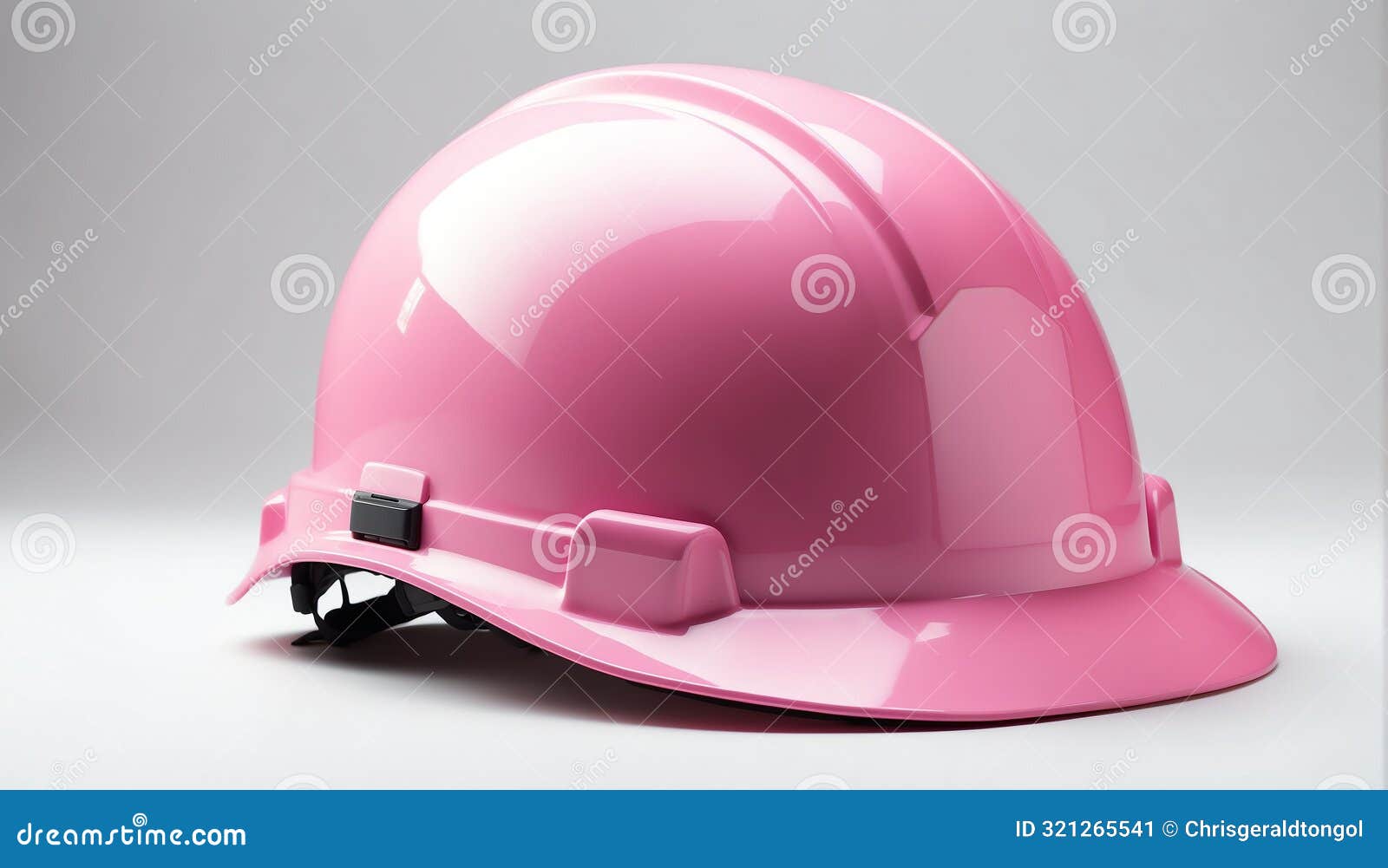 Pink Safety Helmet on Plain White Background with Ai Generated Stock ...