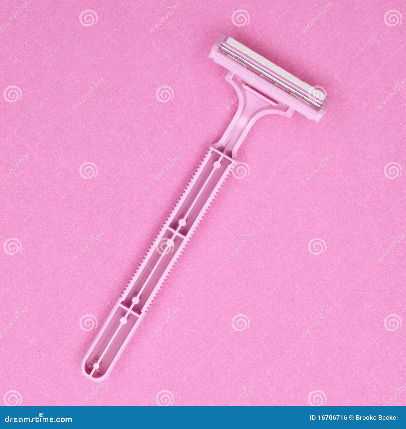 Pink Safety Razor on a Pink Background. Stock Photo - Image of ...