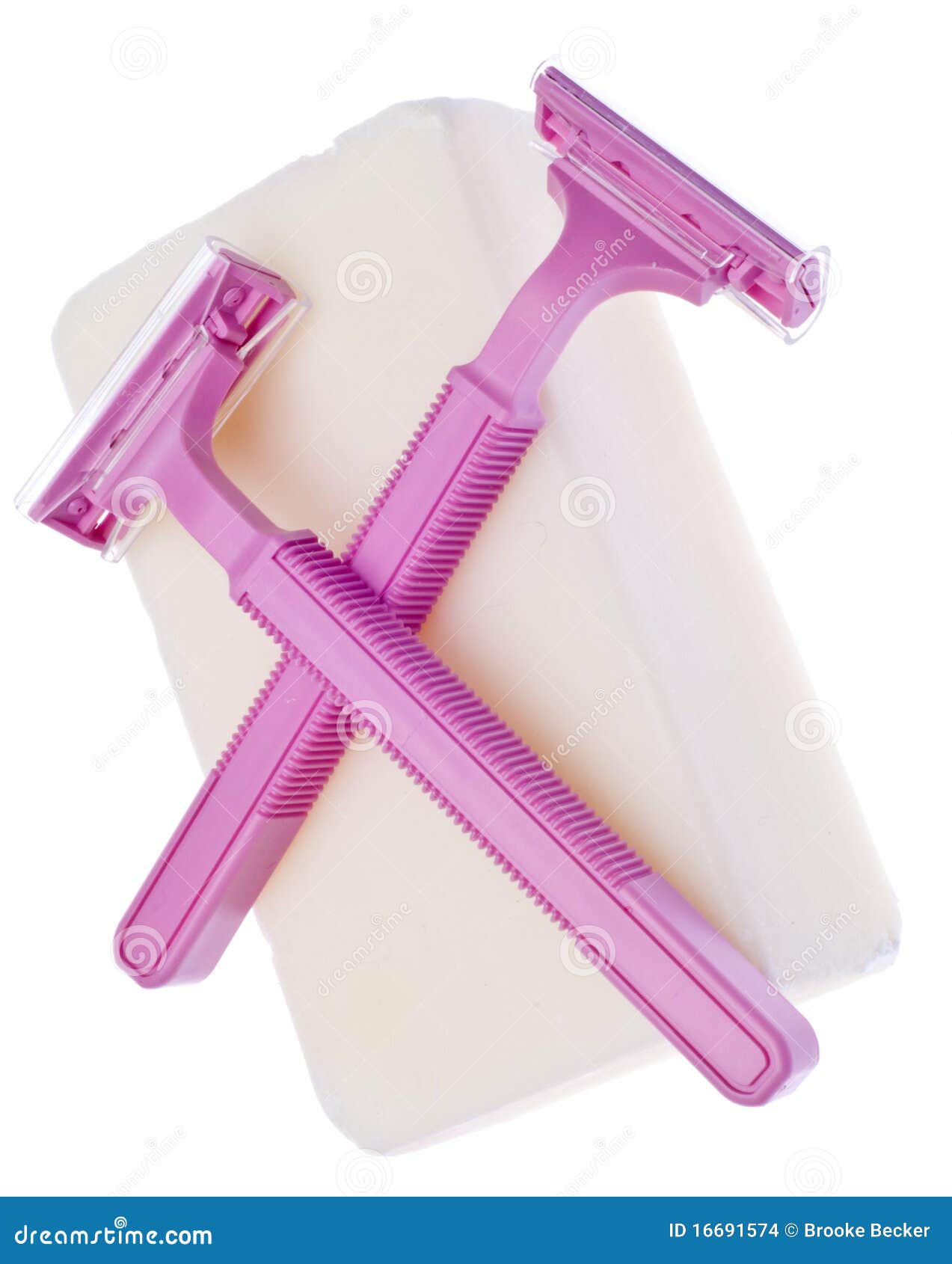 Pink Safety Razors stock photo. Image of clipping, pink - 16691574