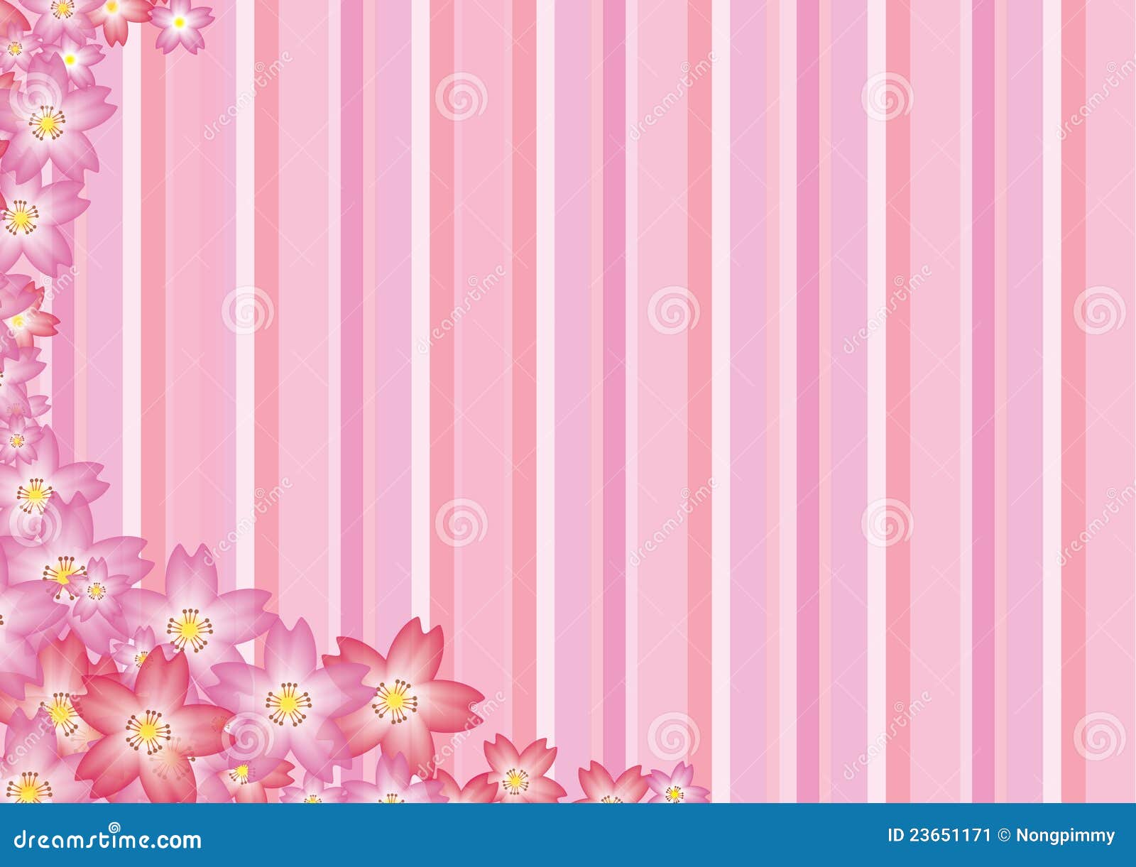 Pink Sakura Background stock illustration. Illustration of petal - 23651171