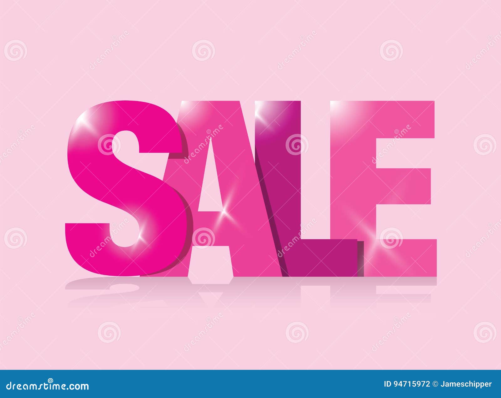 Pink sale sign stock vector. Illustration of black, overlapping - 94715972