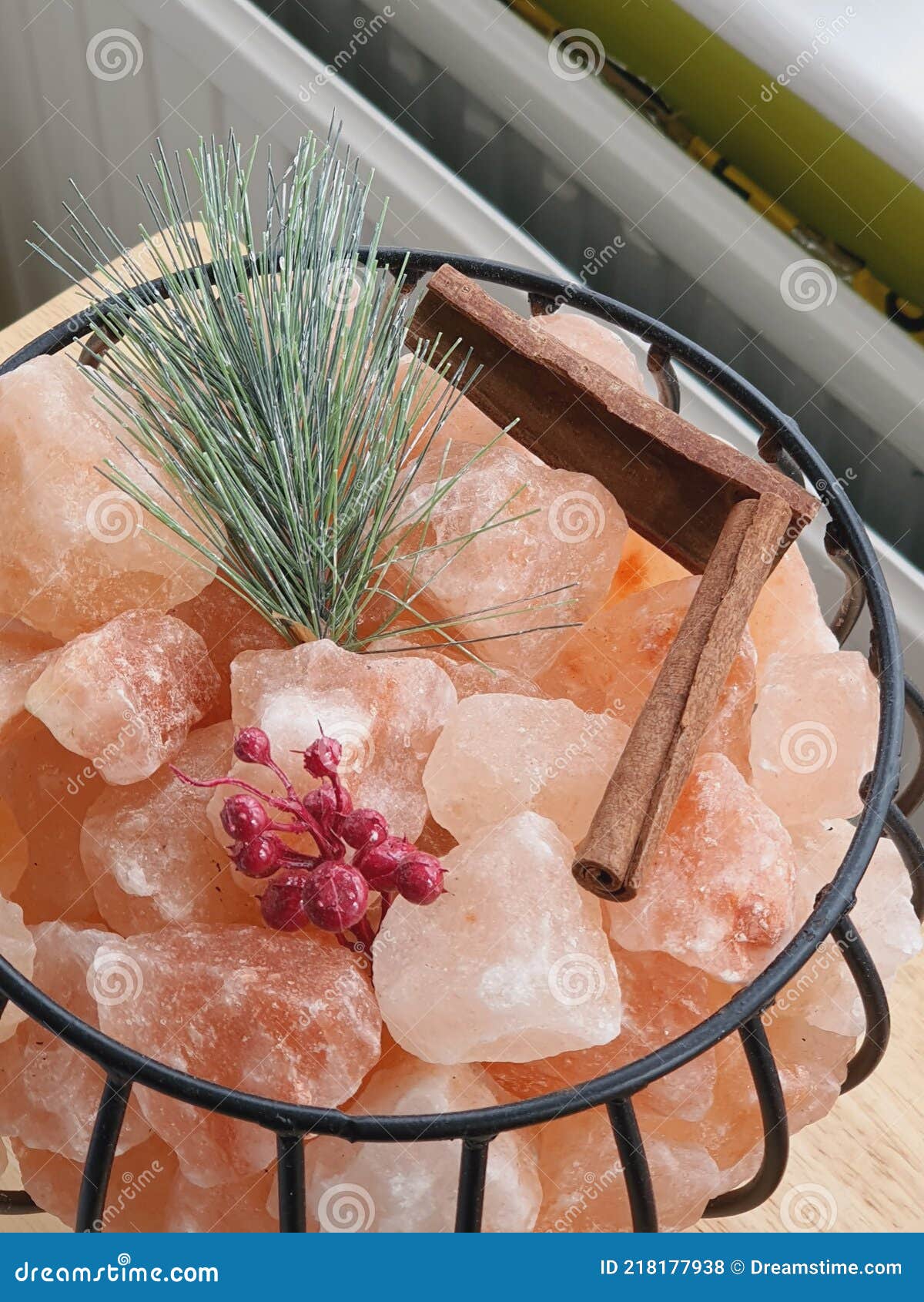 Pink salt decor stock photo. Image of decor, salt, pink - 218177938