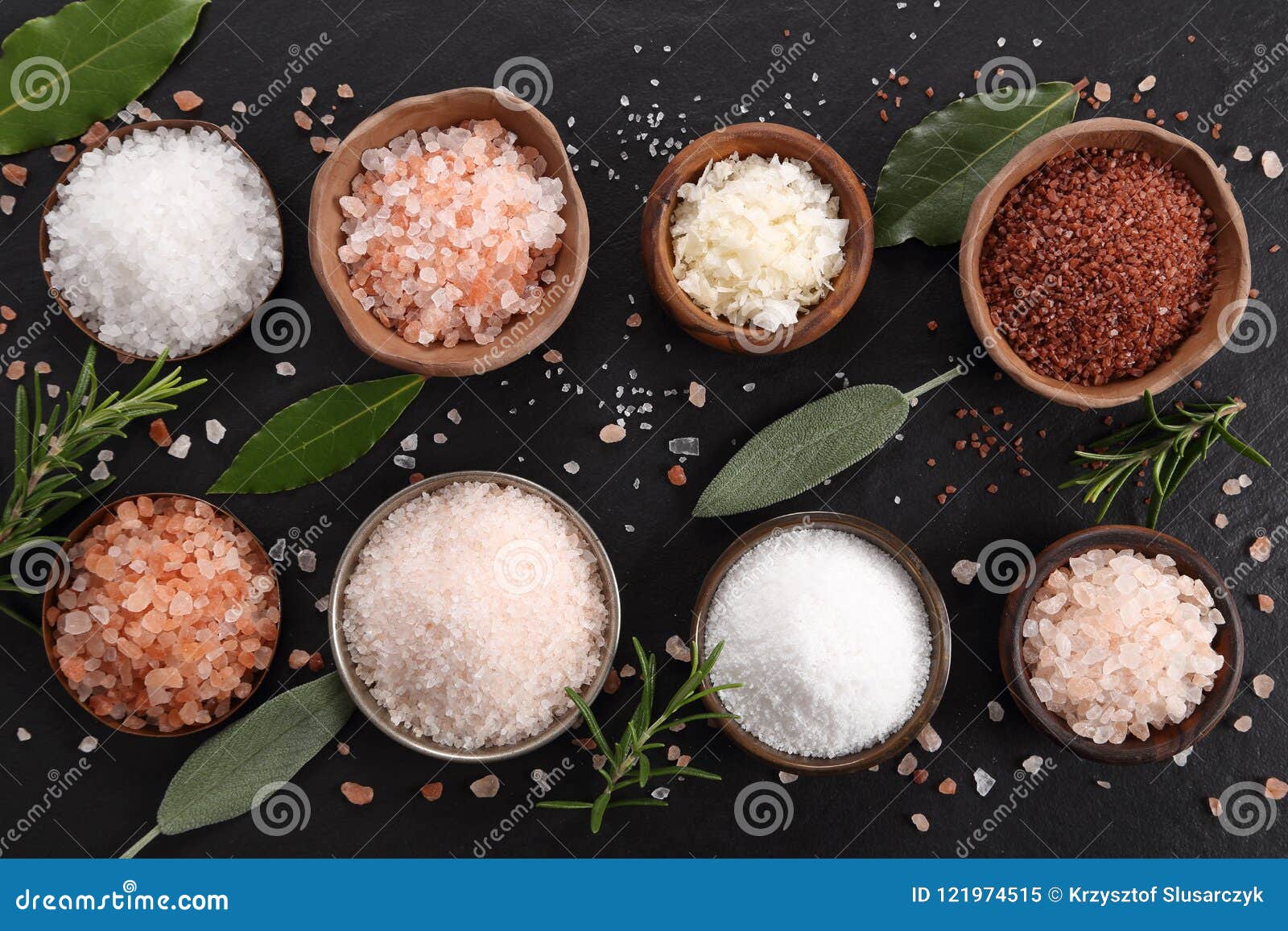 Various Types of Table Salt. Stock Image - Image of salt, natural ...