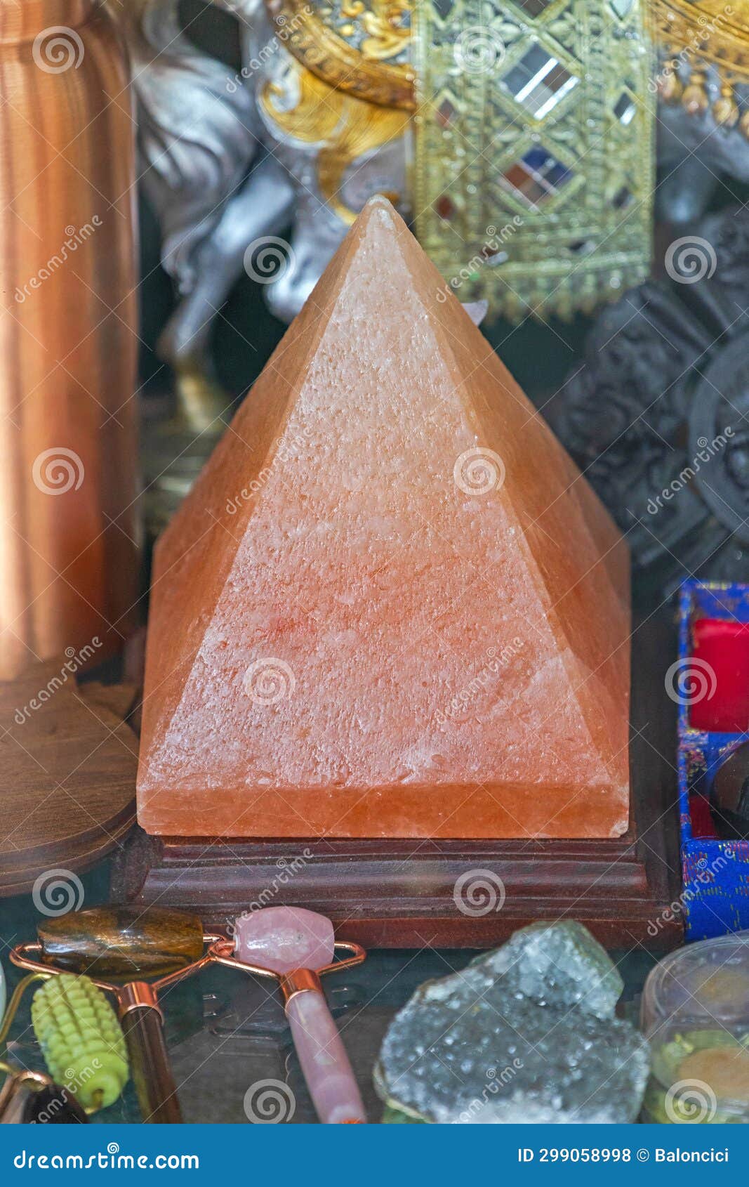 Pink Salt Pyramid stock photo. Image of object, europe - 299058998