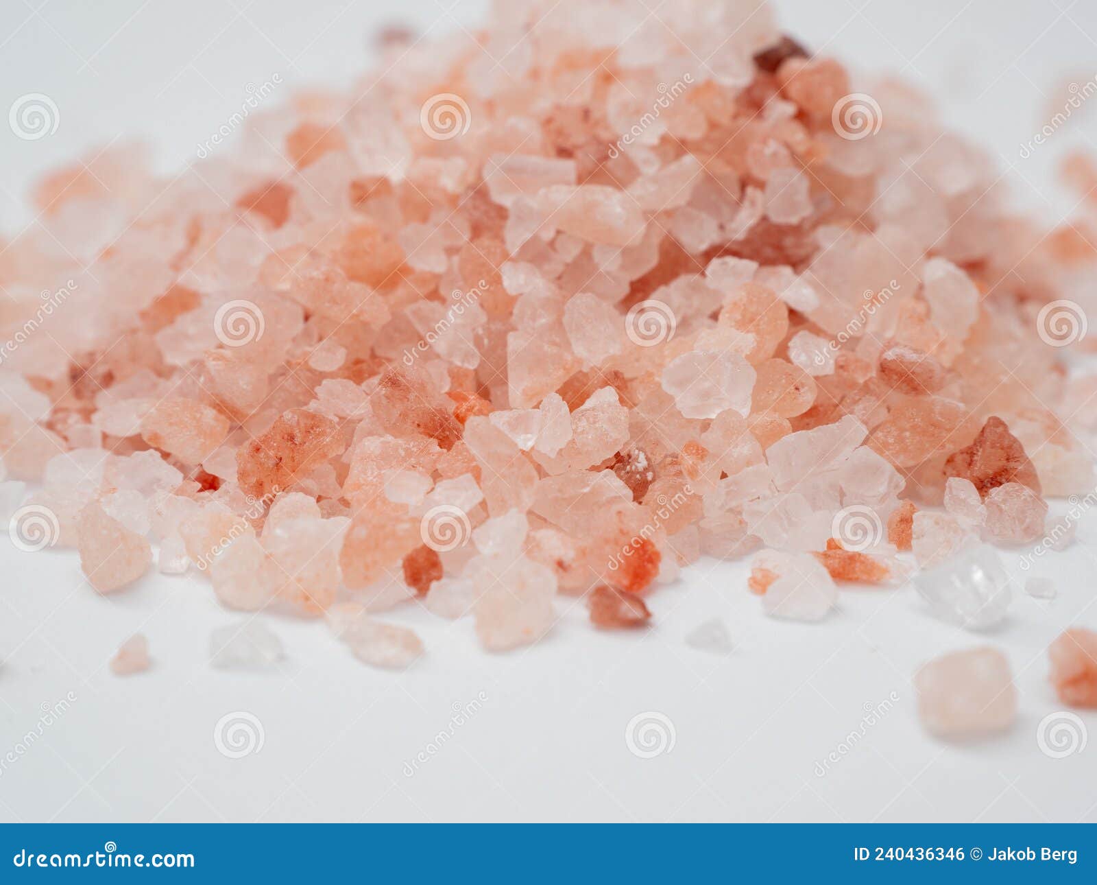 Pink Salt on a White Background Stock Photo - Image of sodium ...
