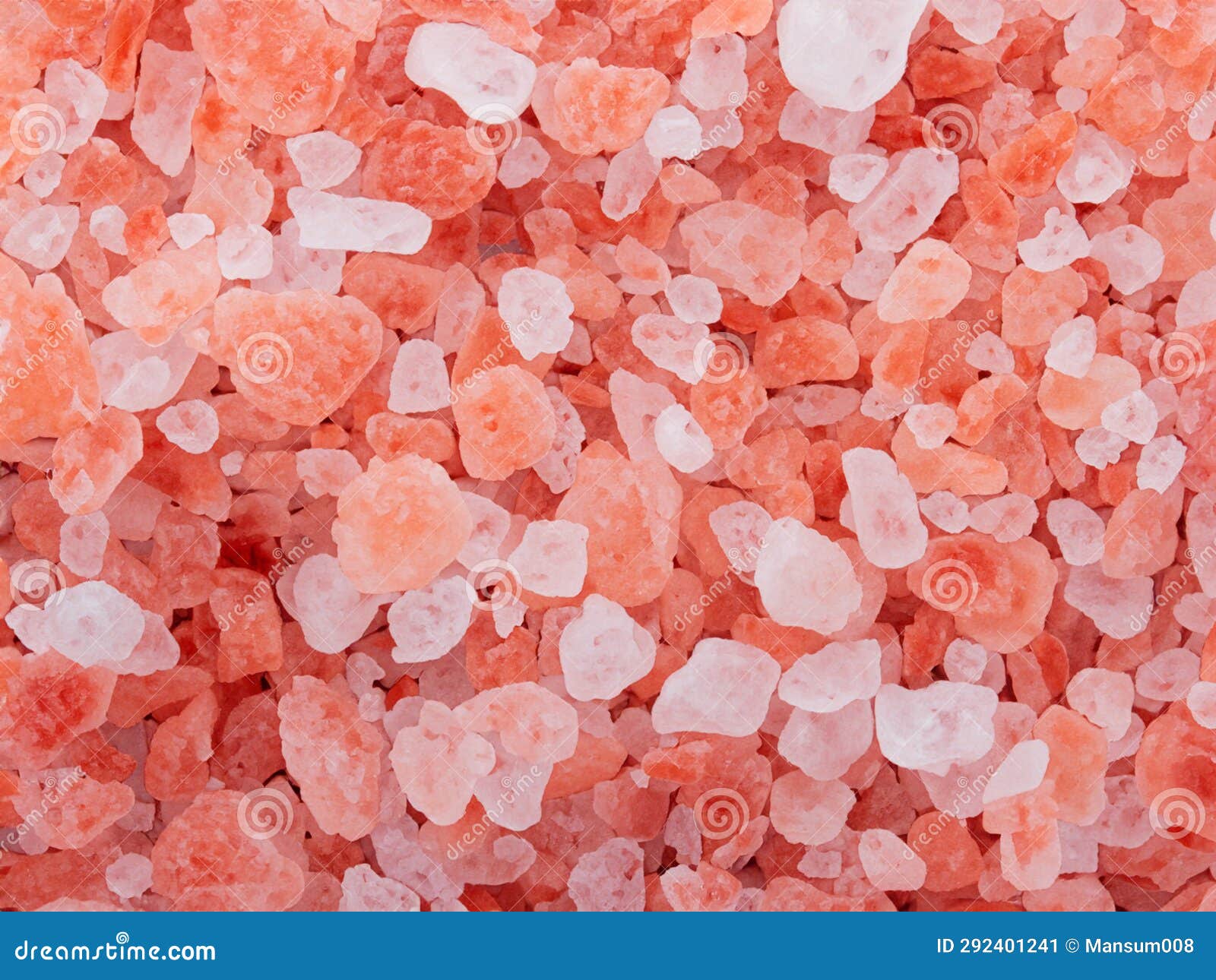 Pink Salt on White Background, Top View Stock Illustration ...
