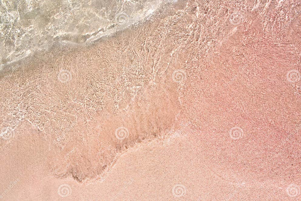 Pink sand on the beach stock image. Image of color, dirt - 76562513