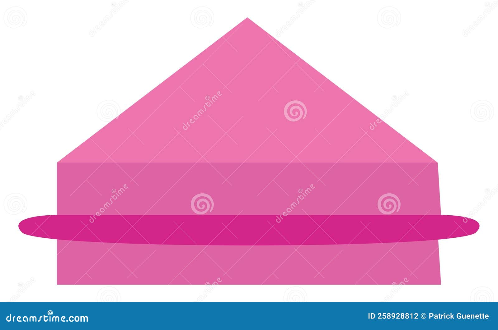 Pink sandwich, icon stock vector. Illustration of orange - 258928812