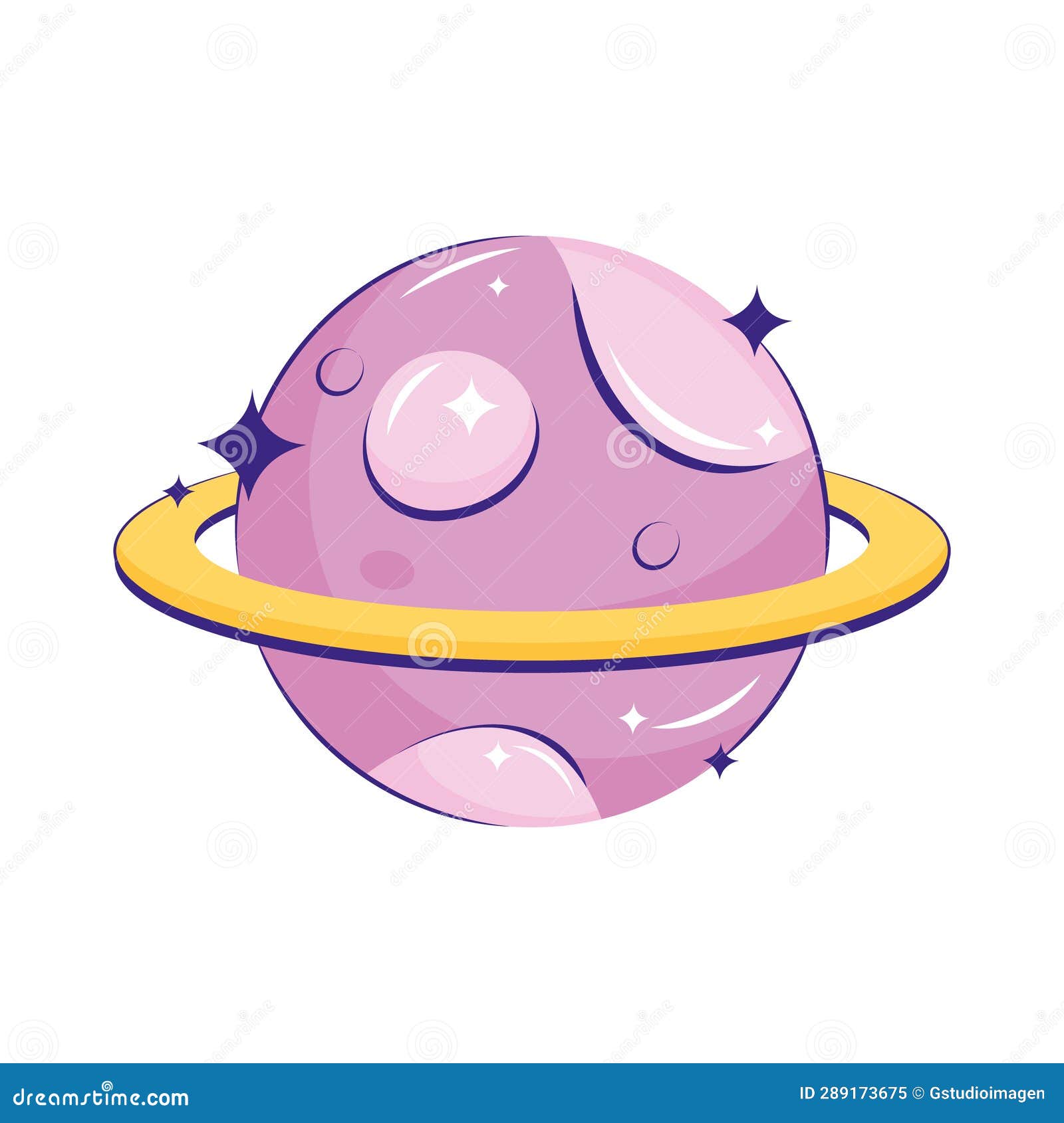 Pink saturn design stock vector. Illustration of saturn - 289173675