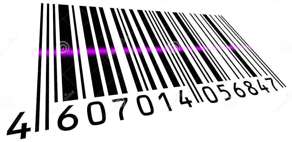 Pink scanned BarCode stock illustration. Illustration of data - 19509901