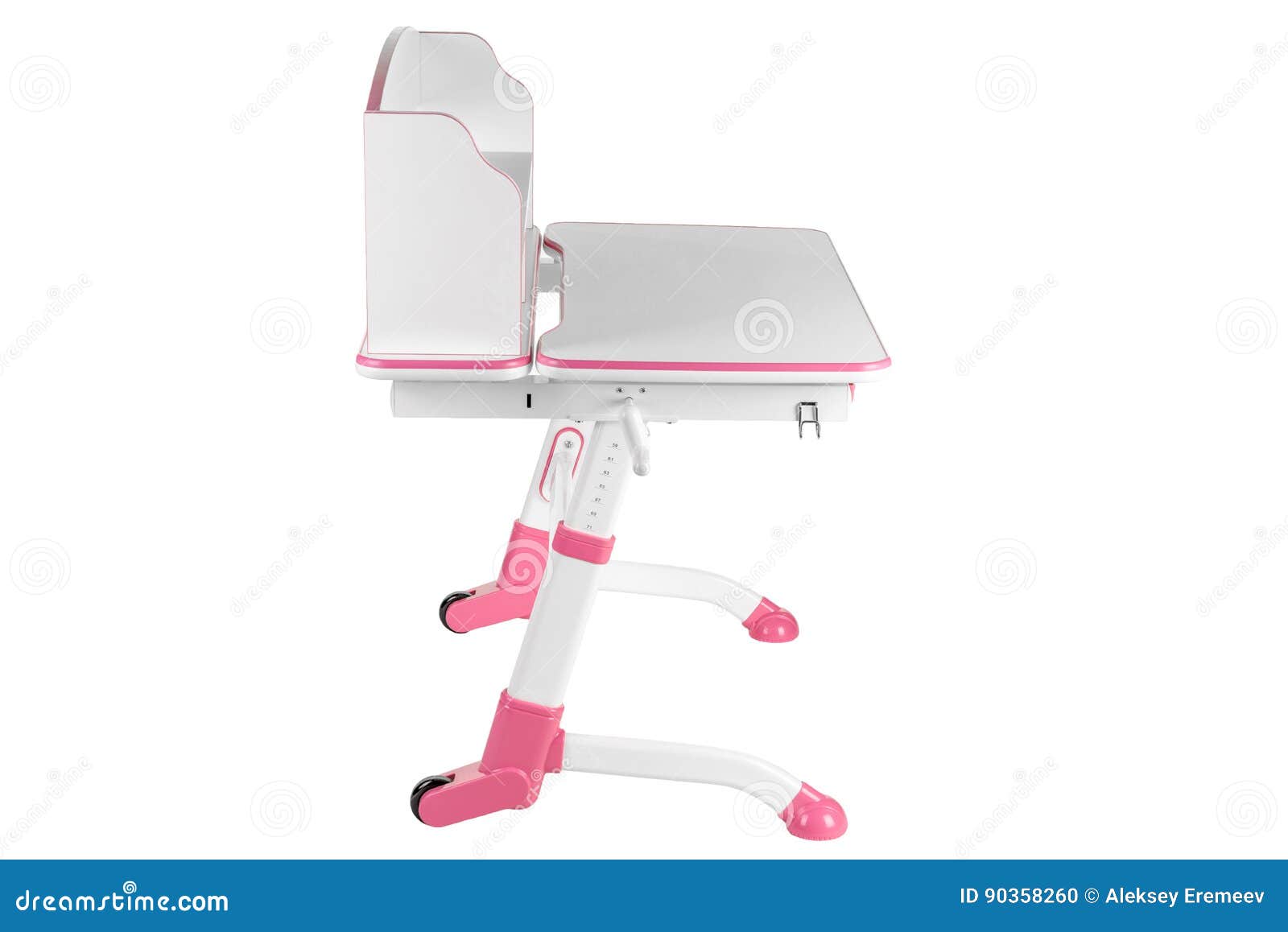 Pink school desk stock photo. Image of chair, grade, mini - 90358260