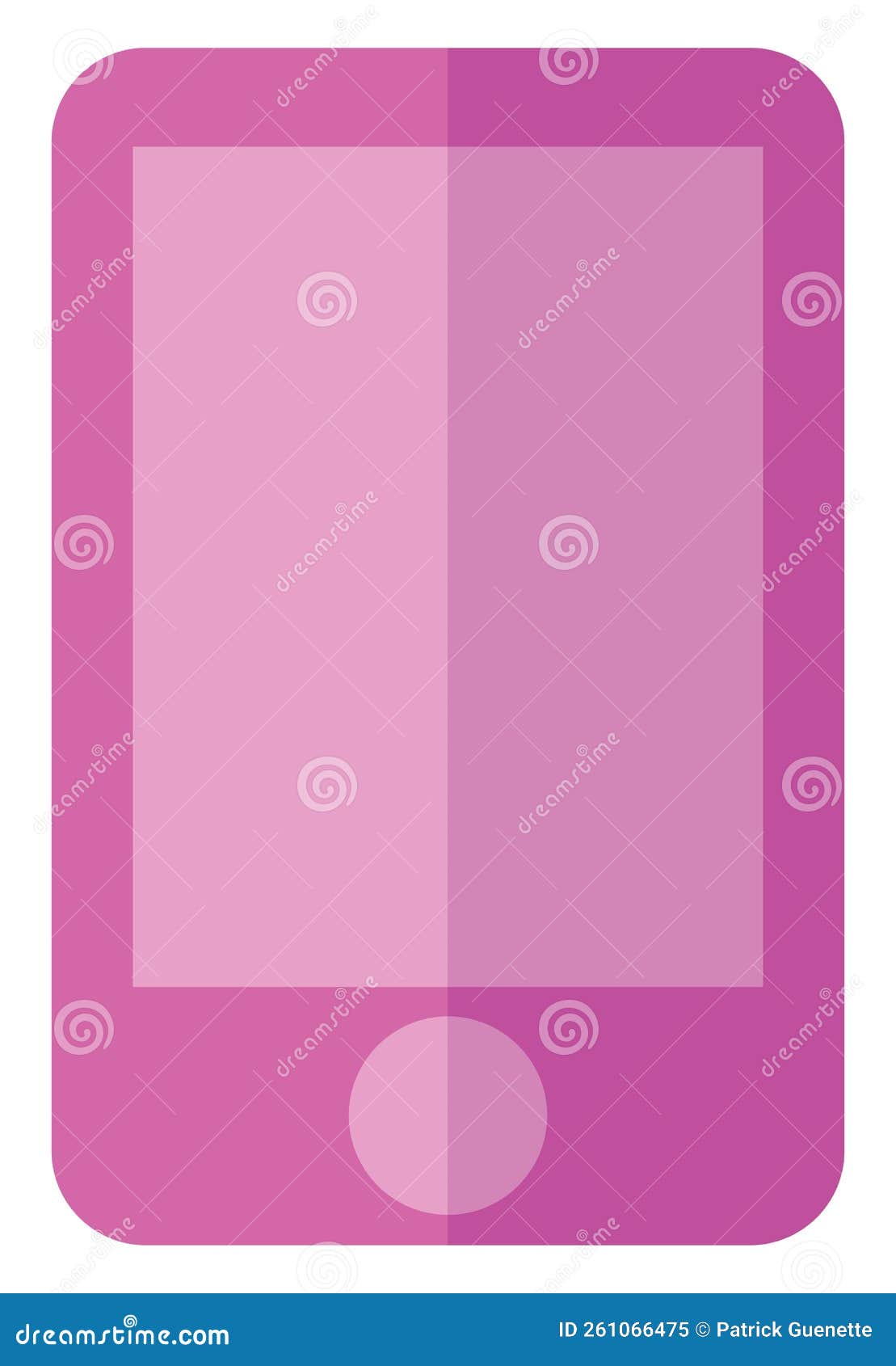 Pink science phone, icon stock vector. Illustration of graphic - 261066475
