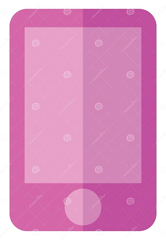 Pink science phone, icon stock vector. Illustration of graphic - 261066475