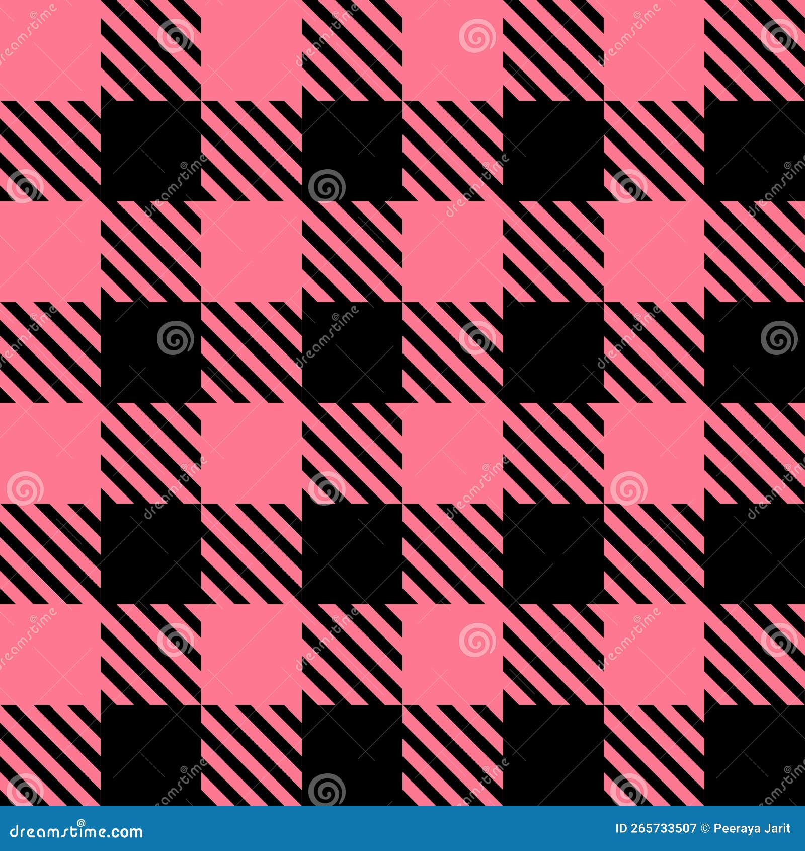 Pink Scotch Pattern Cut Black for Destroying Tablecloths, Clothes or ...