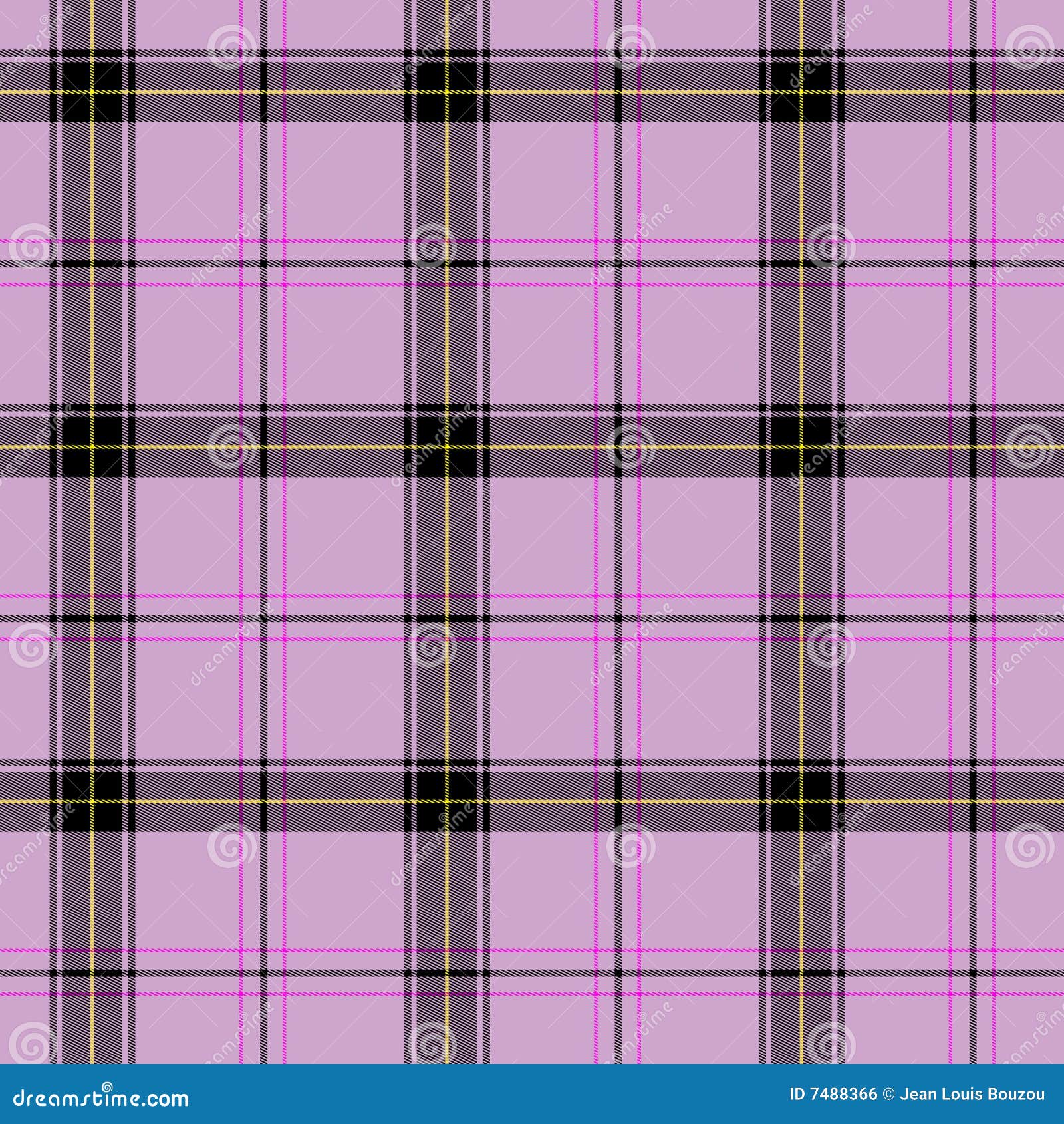 Pink scottish tartan stock illustration. Illustration of highlander ...