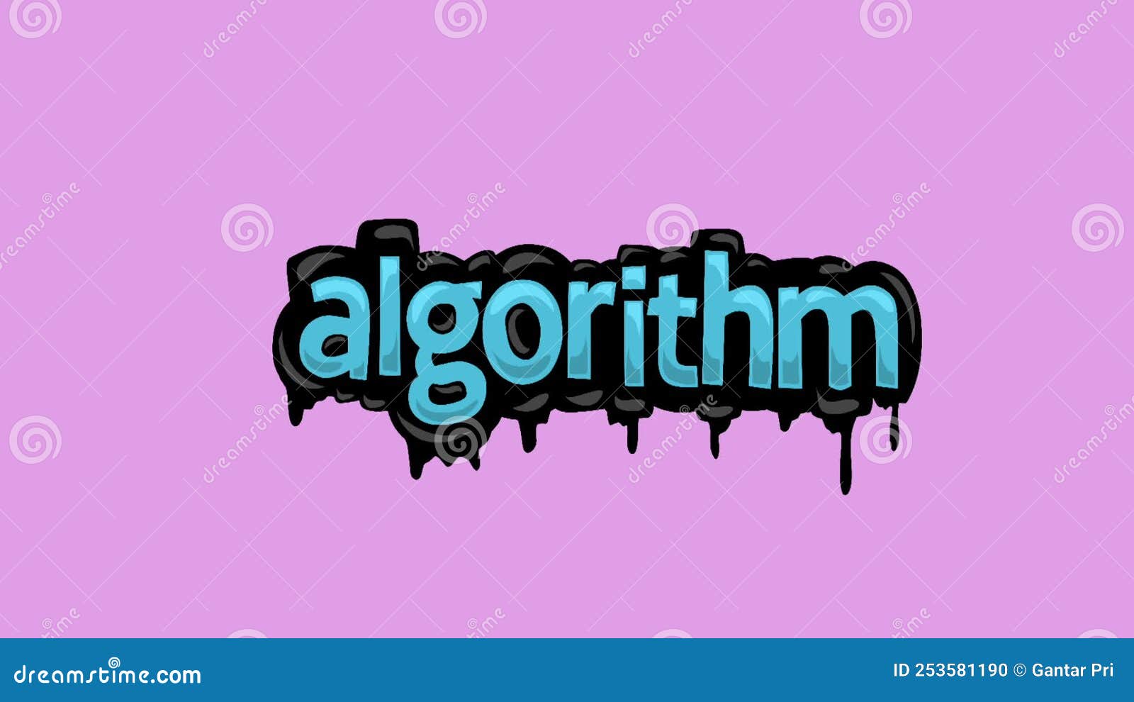 Pink Screen Animation Video Written ALGORITHM Stock Footage - Video of ...
