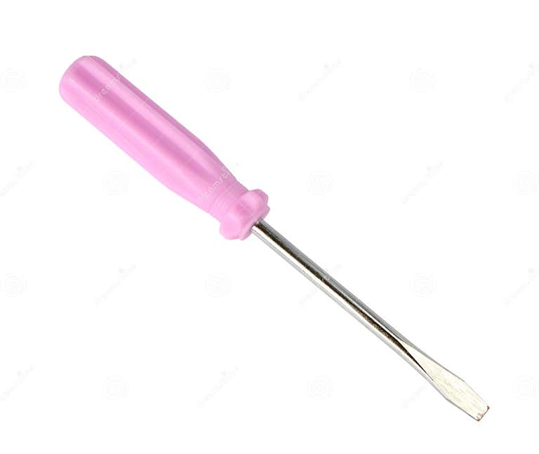Pink screwdriver stock photo. Image of steel, pink, work - 28429546