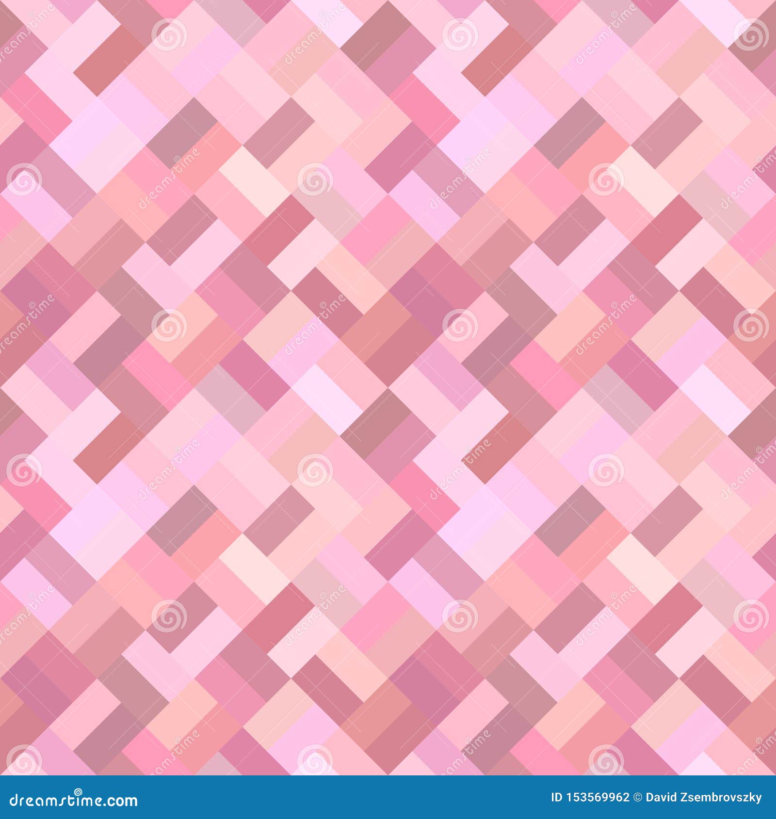 Pink Seamless Diagonal Rectangle Pattern - Mosaic Background Stock ...