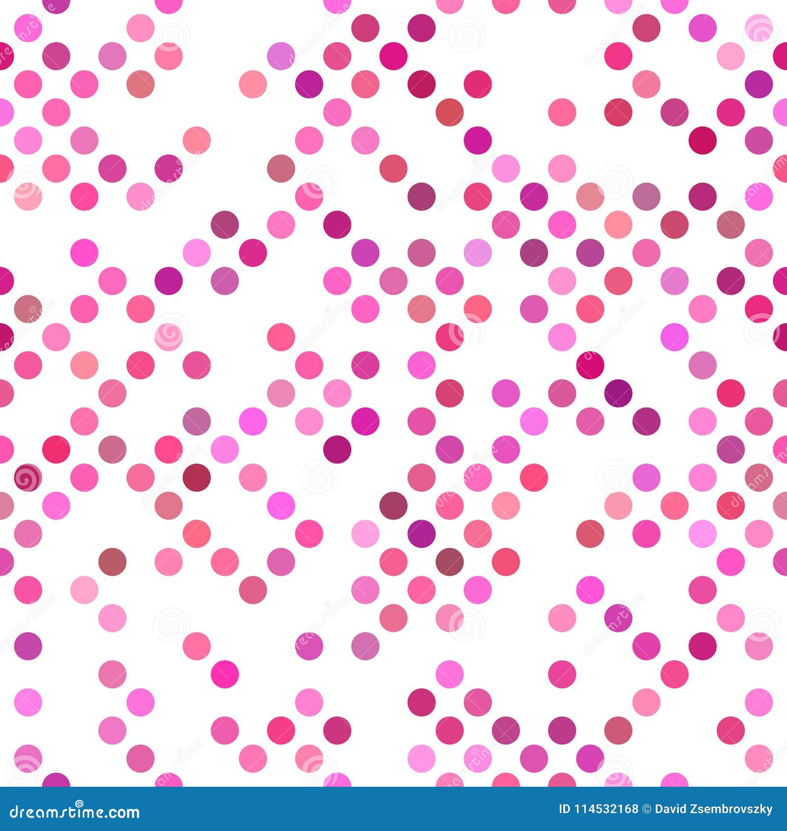 Pink Seamless Dot Pattern Background - Vector Graphic Stock Vector ...