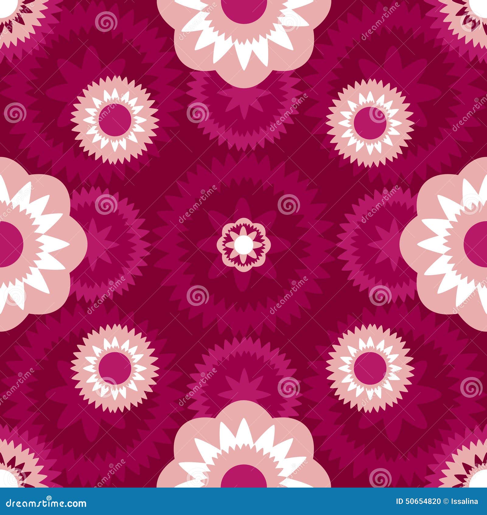 Pink Seamless Floral Ornament Stock Vector - Illustration of fabric ...