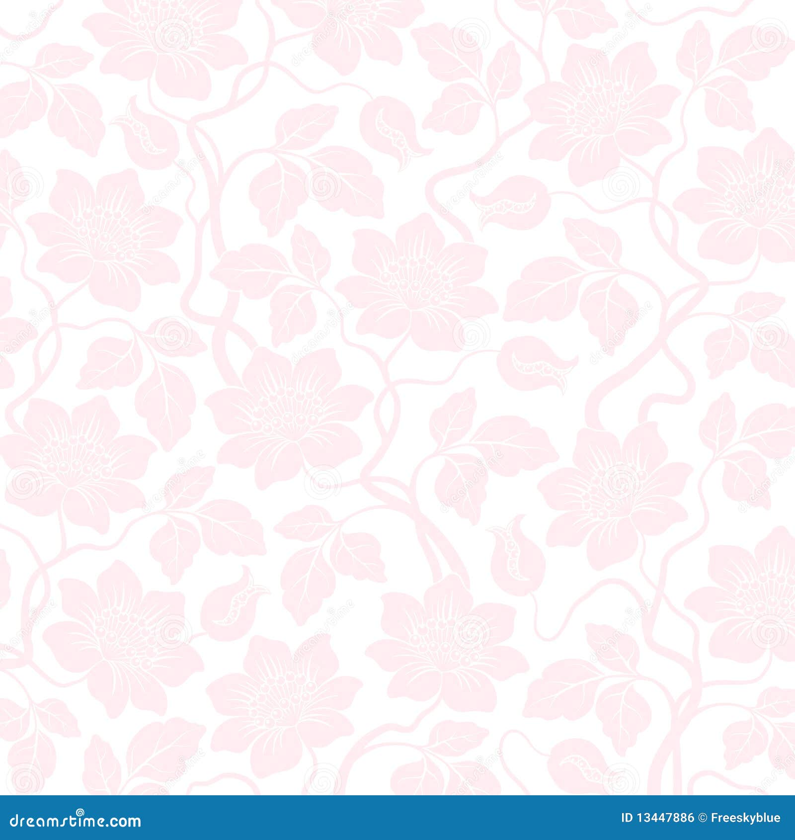 Seamless Damask Backgrounds Pink