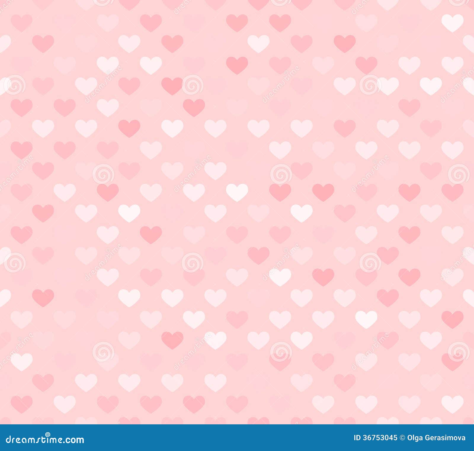 Pink Seamless Heart Pattern Stock Vector - Illustration of silhouette ...