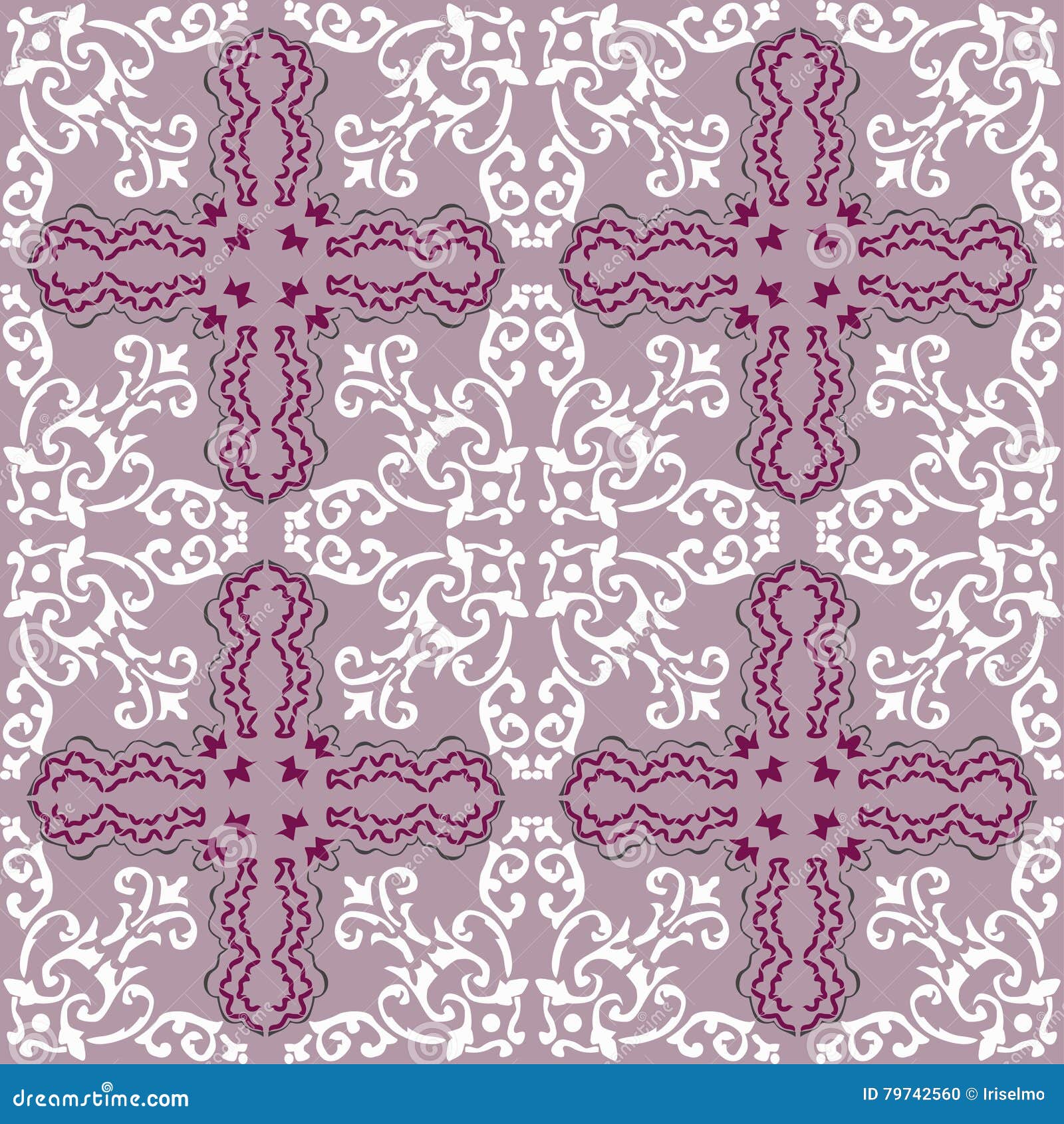 Pink Seamless Mediterranean Tile Stock Vector - Illustration of ...