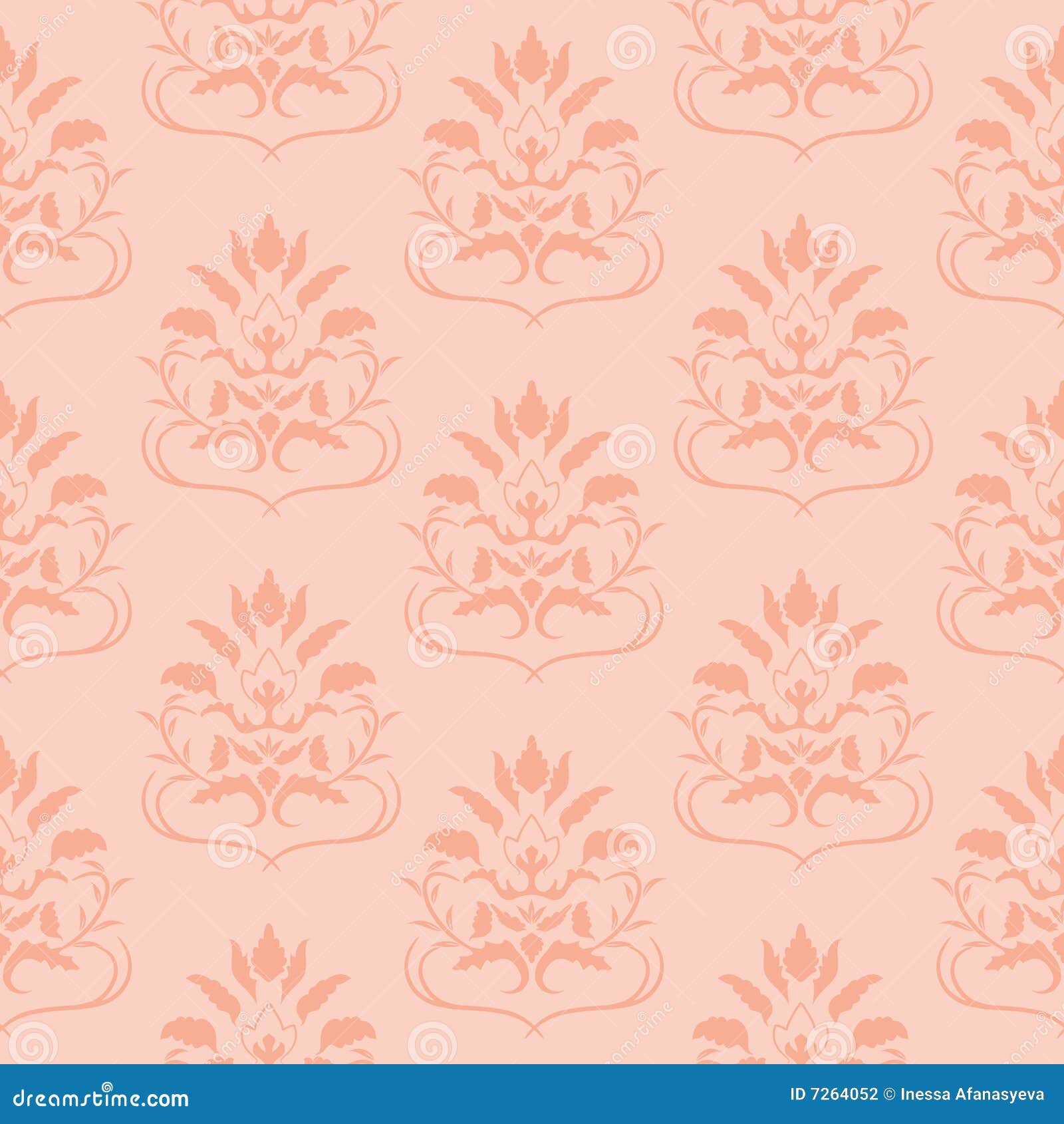 Pink seamless pattern stock vector. Illustration of organic - 7264052