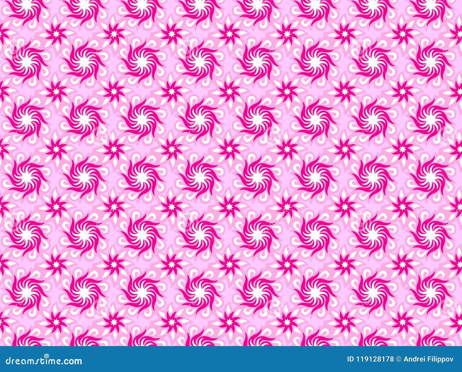 Pink Seamless Pattern with Sun Stock Vector - Illustration of eastern ...