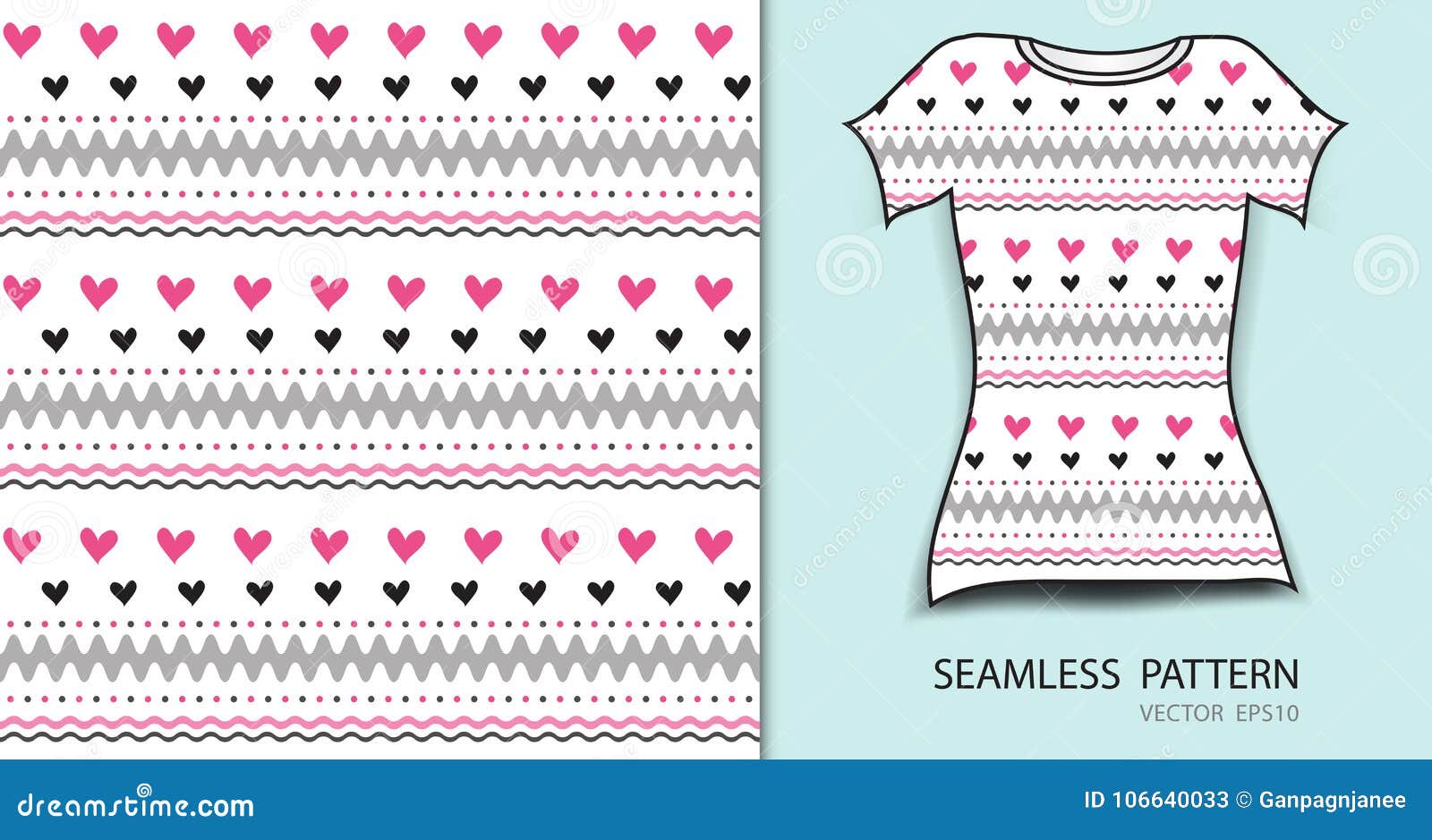 Pink Seamless Pattern Vector Illustration, T Shirt Design, Fabric ...