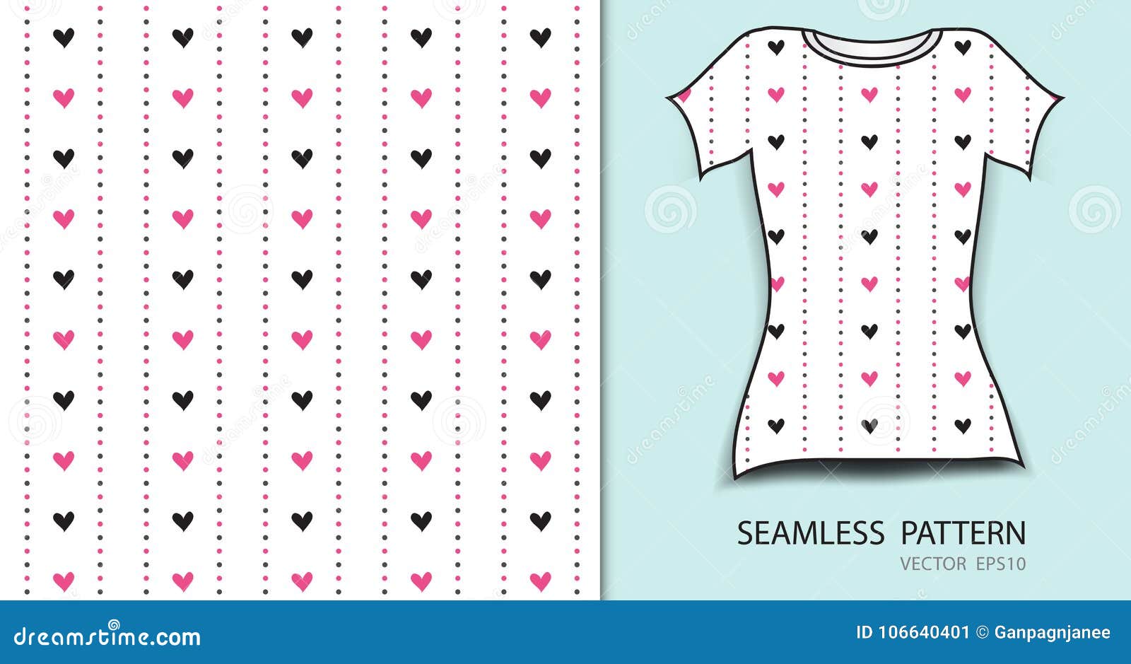 Pink Seamless Pattern Vector Illustration, T-shirt Design, Fabric ...