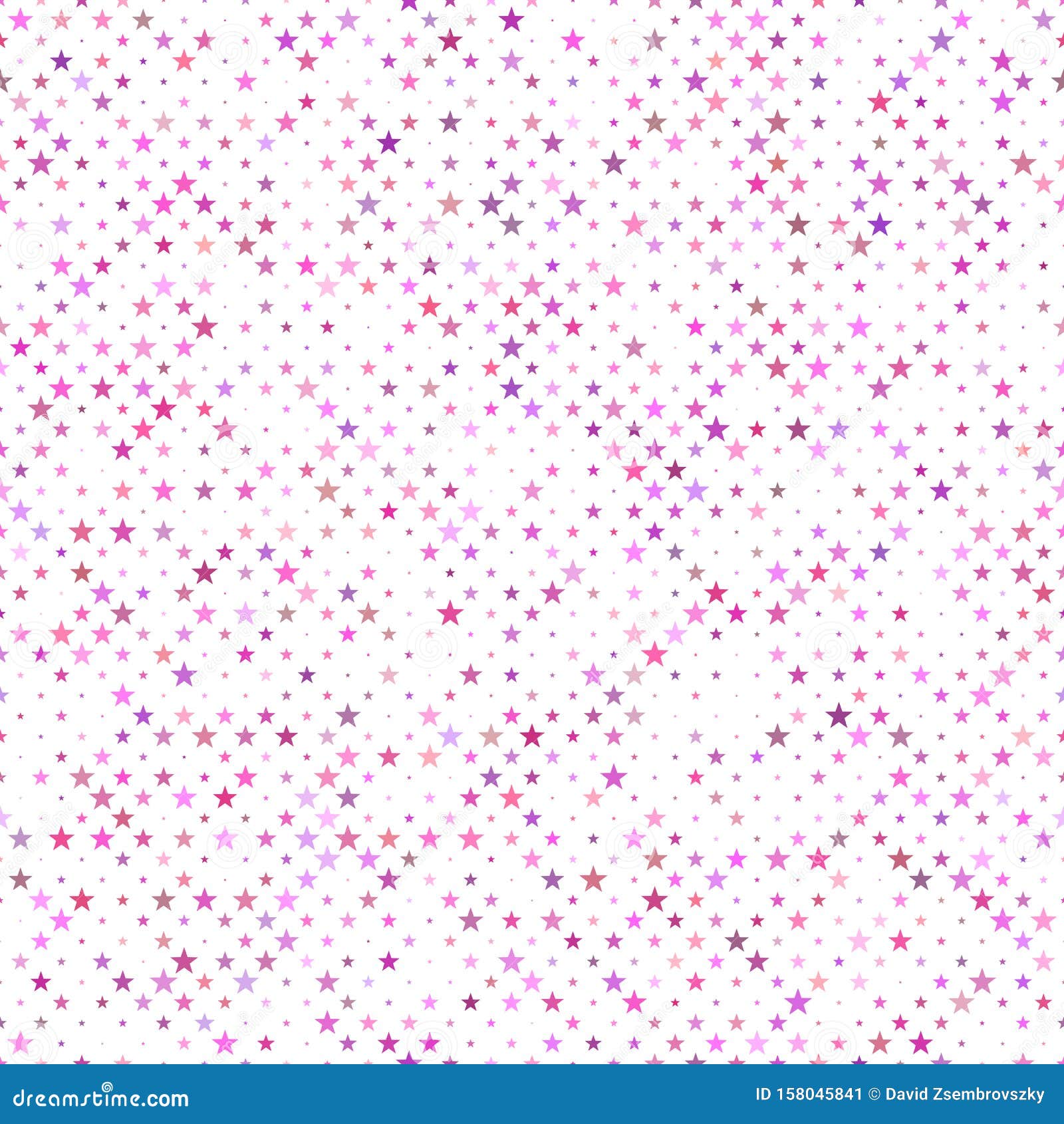 Pink Seamless Star Pattern Background - Vector Design Stock Vector ...