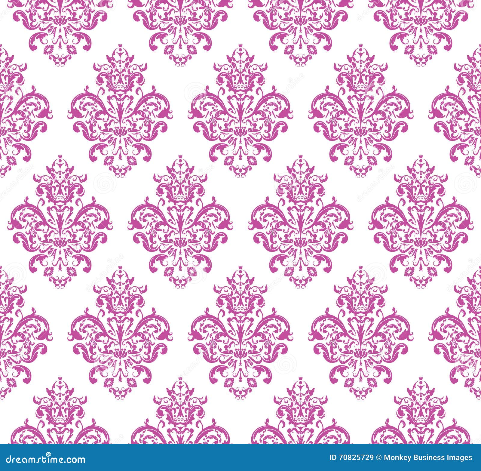 Pink Seamless Repeating Vector Pattern Stock Illustration ...