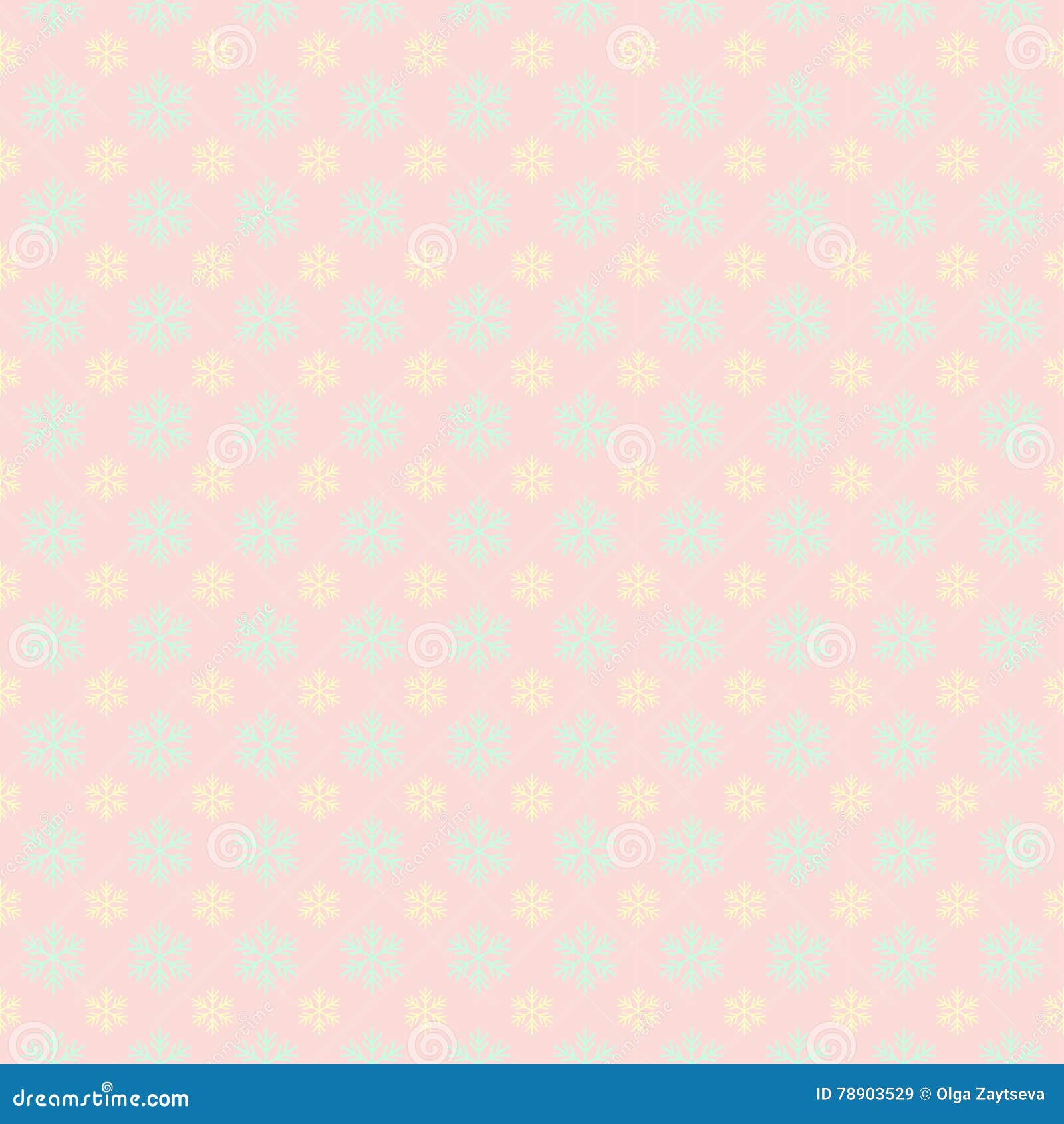 Pink Seamless Snowflake Pattern Stock Illustration - Illustration of ...