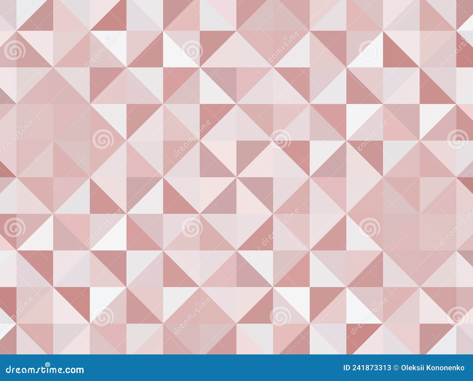 Pink Segmented Background. Triangular Pixelation Stock Illustration ...