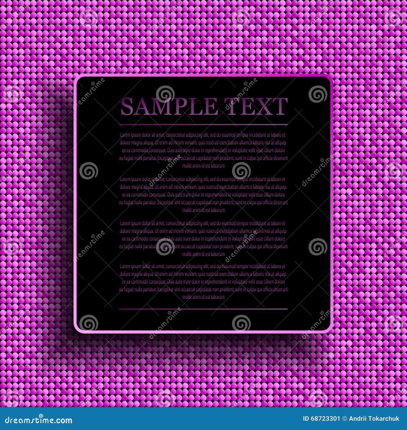 Pink Sequin Background. Square Frame. Eps 10. Stock Vector ...