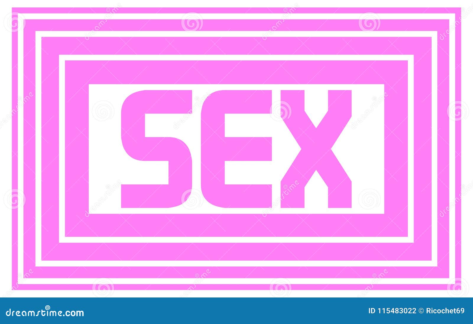 Pink Sex Word Illustration Stock Illustration Illustration Of Intimate 115483022