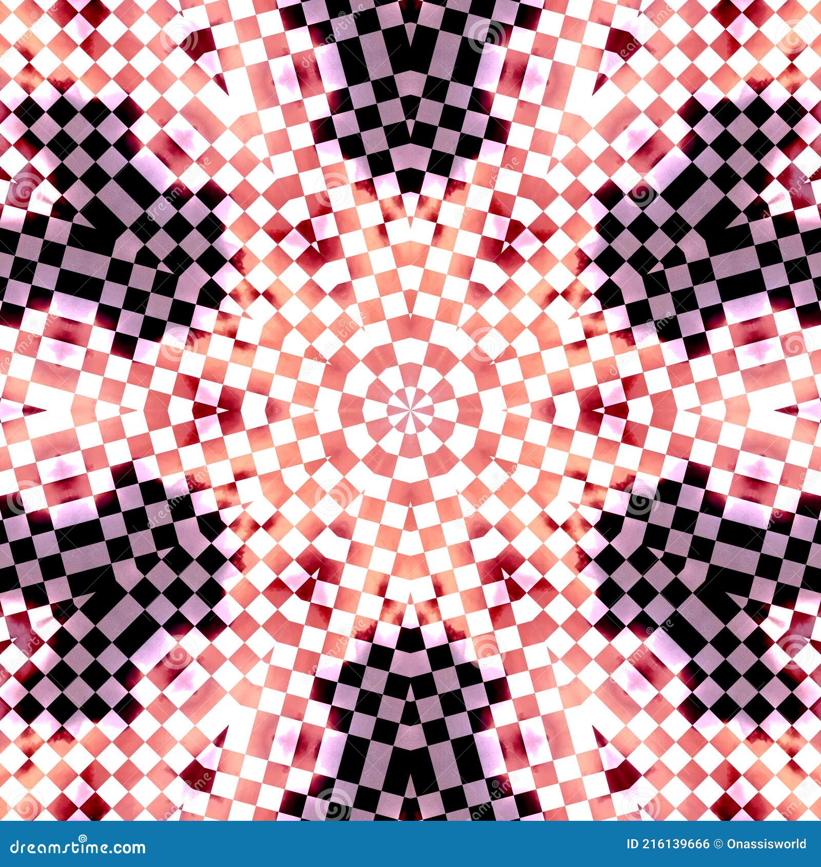 Pink Shades Checkerboard Abstract Background Illustration Stock ...