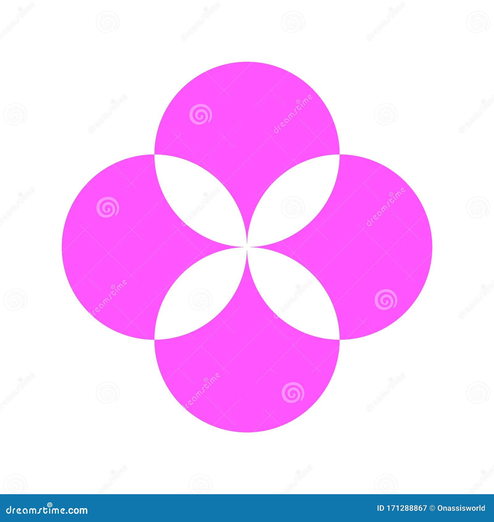 Pink Shapes Color Abstract Background Stock Illustration - Illustration ...